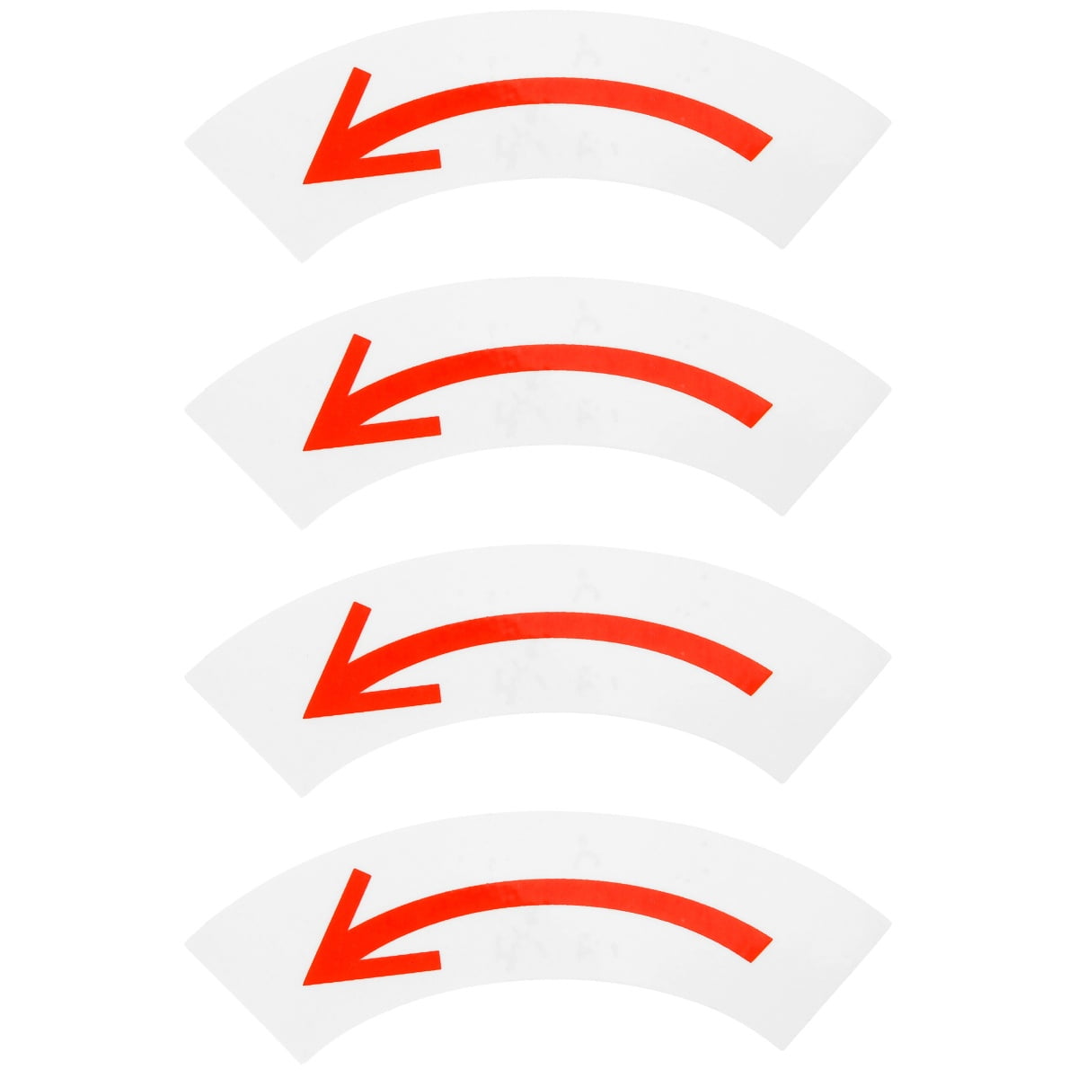 TABLZONE Red PP Arrow Indicator Stickers for Warning and Direction 4Pcs ...
