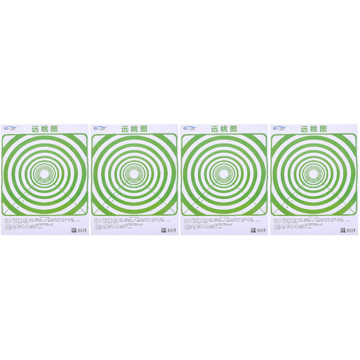 WORGEOUS 4pcs Astigmatism Restoration Chart Wall Hanging Eye Training ...