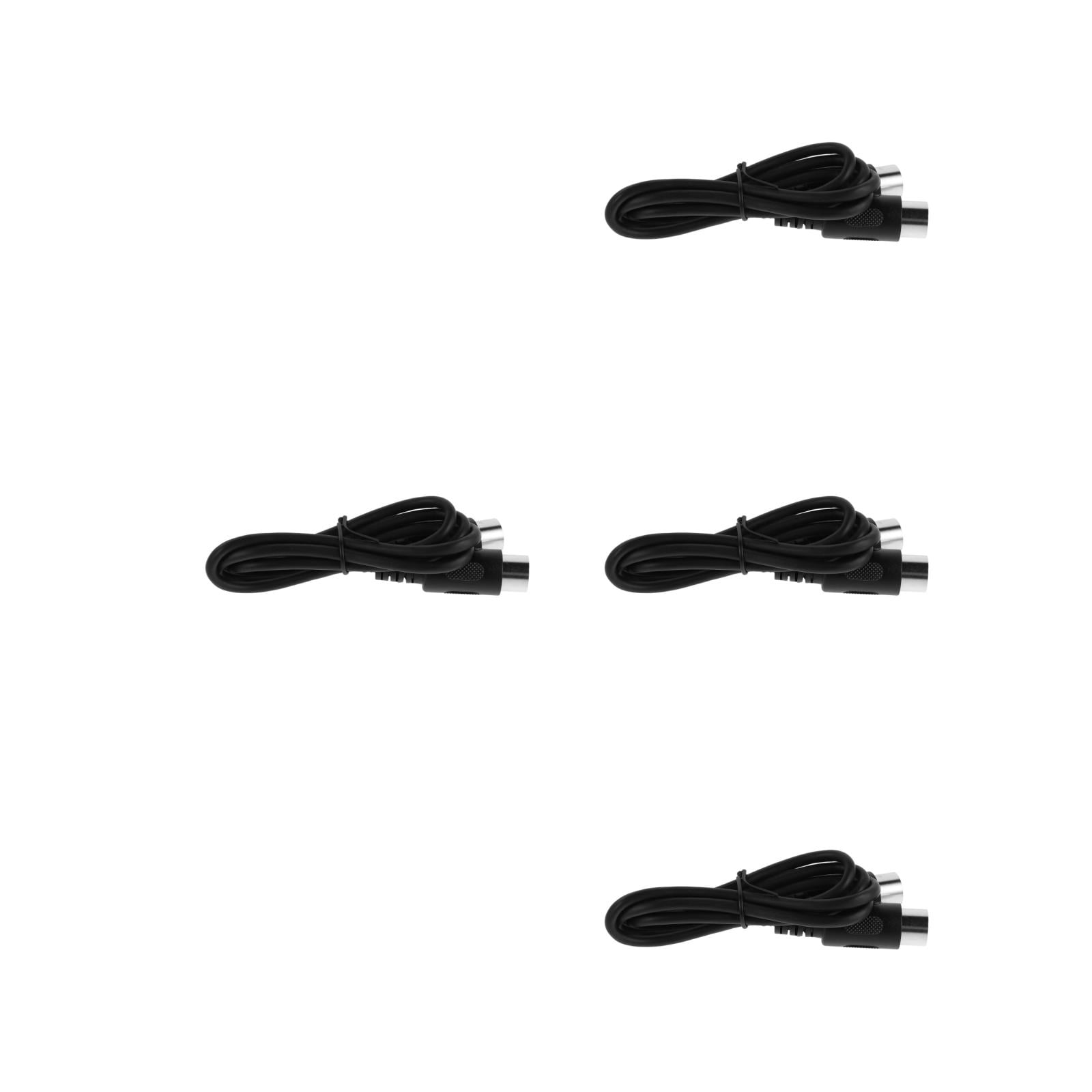 WORGEOUS 4pcs Audio Midi Extension Cable 5-Pin Midi Cable Accessory ...