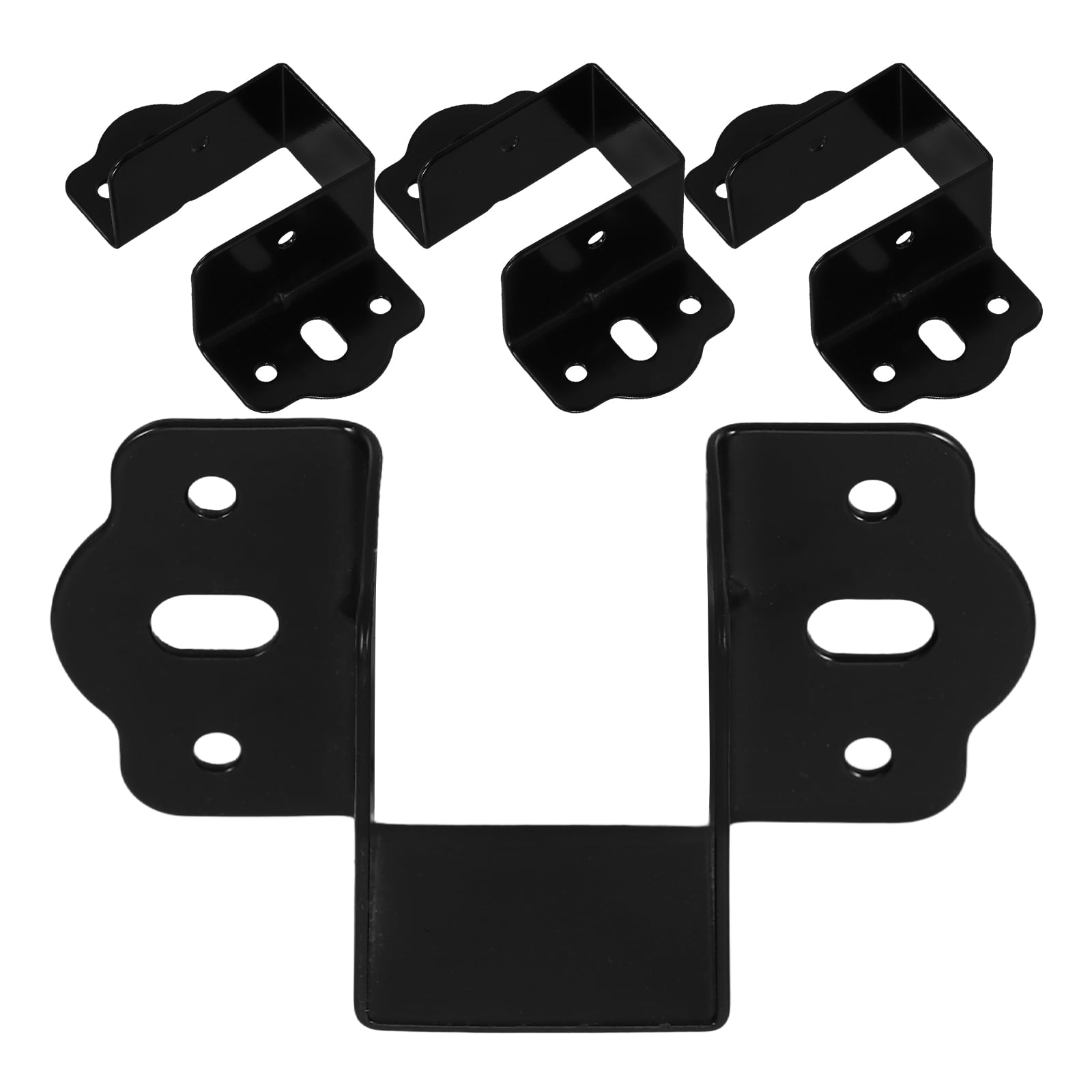 WORGEOUS 4pcs Bed Rail Bracket Bed Frame Bracket Headboard Hardware ...