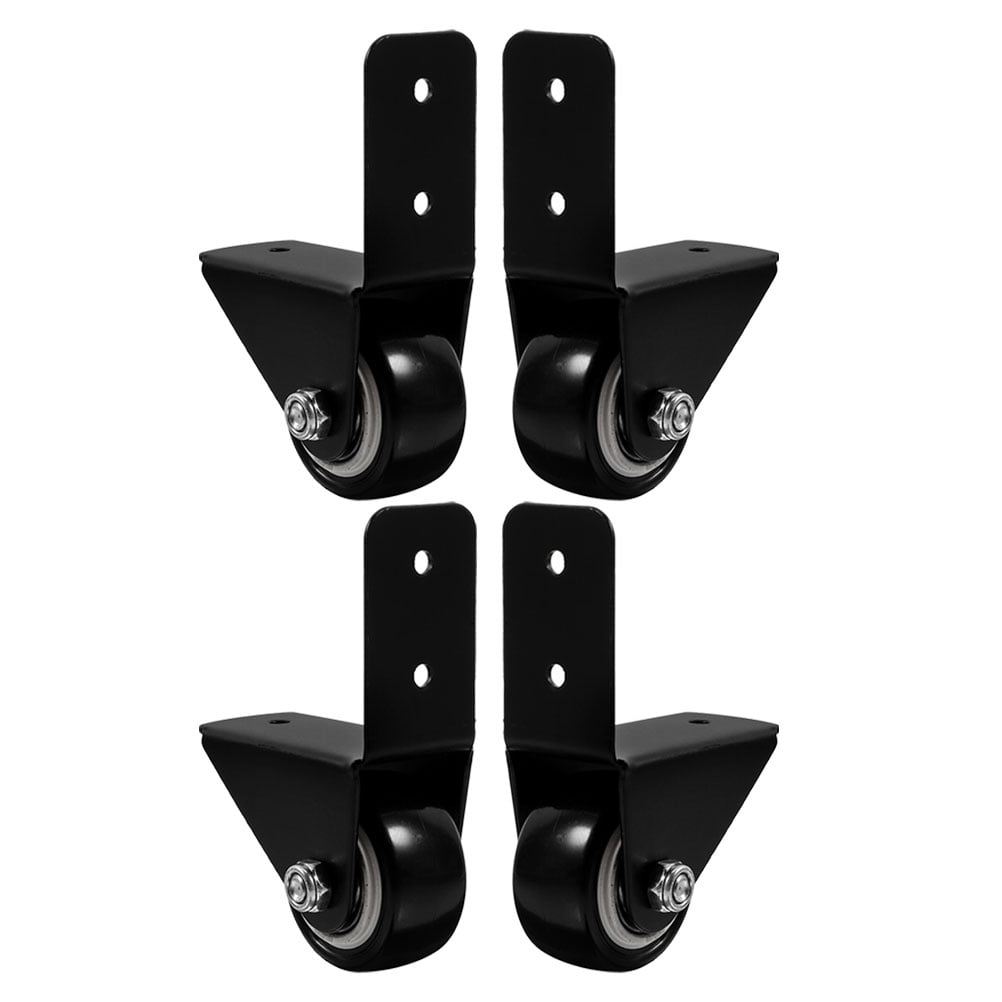 GOOHOCHY Quiet Black Drawer Casters with Polyurethane for Home Use ...