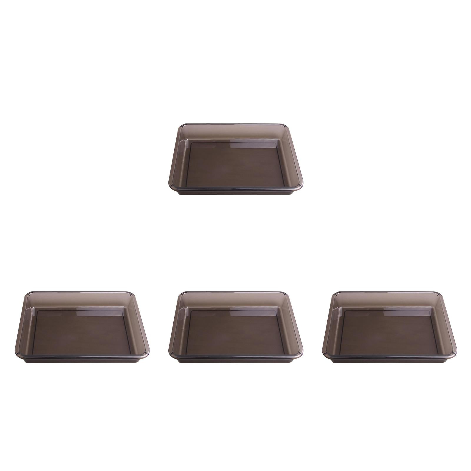 WORGEOUS 4pcs Car Front Under Seat Storage Box Underseat Storage Tray ...