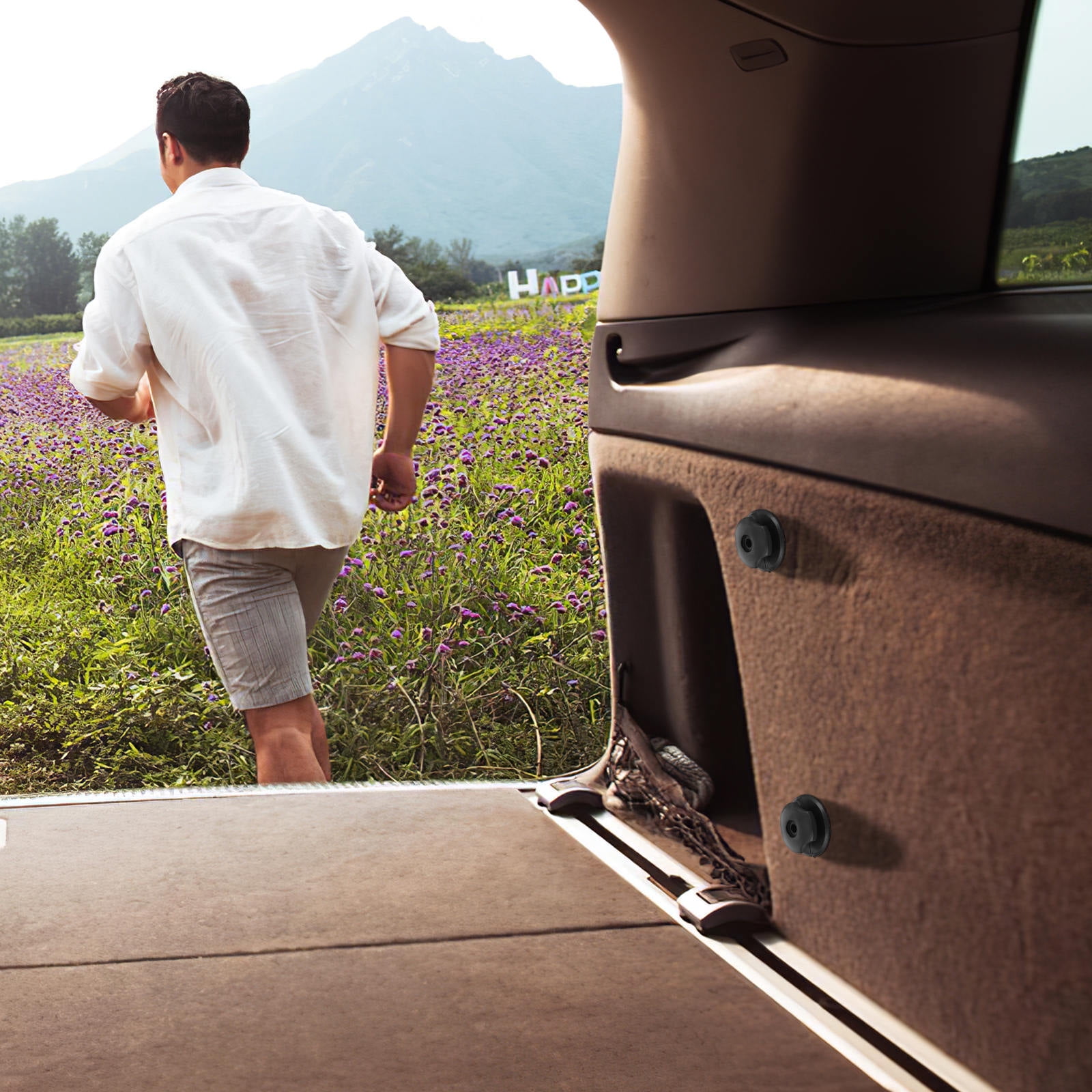 WORGEOUS 4pcs Car Trunk Luggage Hooks for Storage and Securing Trunk ...