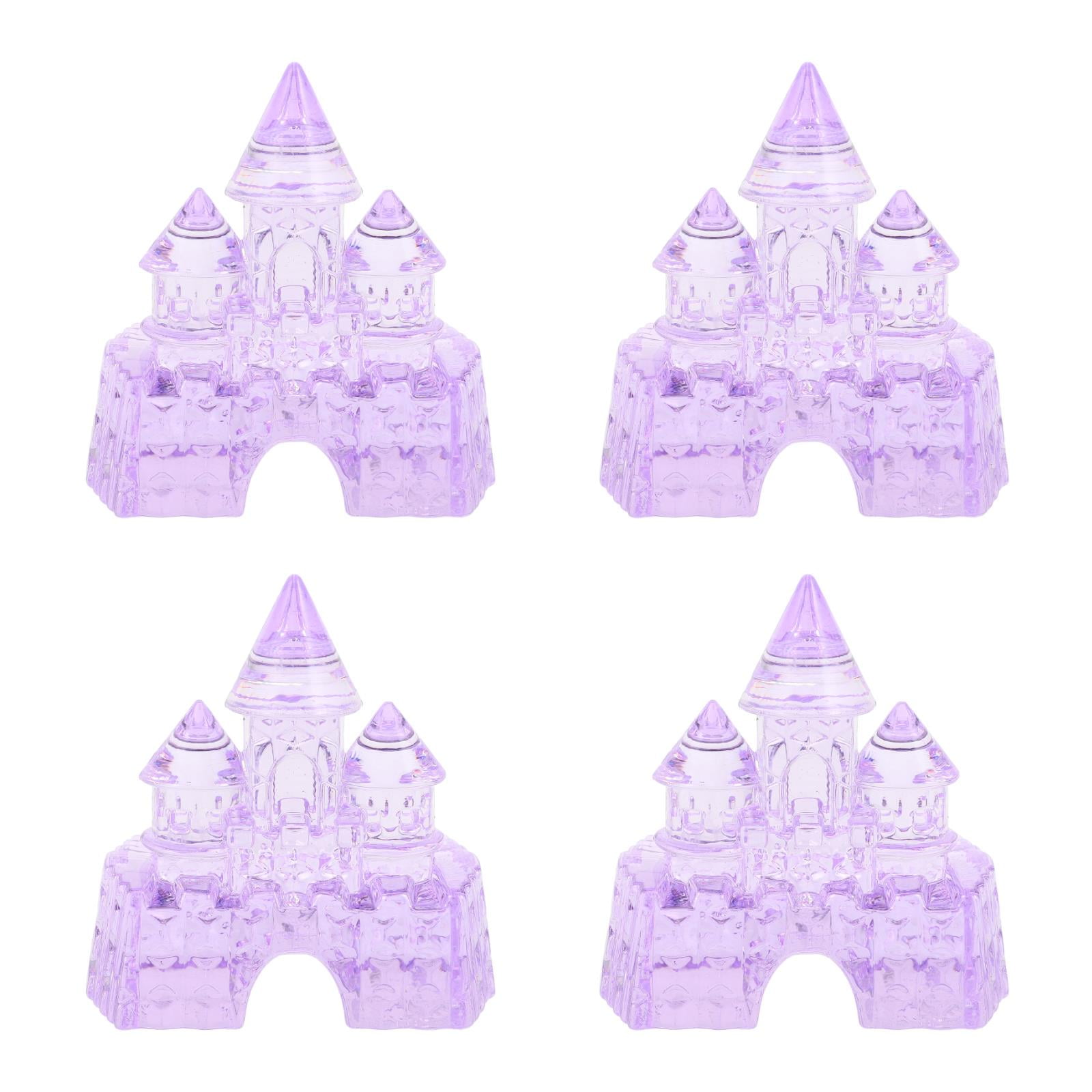 WORGEOUS 4pcs Castle Toy Plastic Vivid Castle Toy Realistic Castle ...