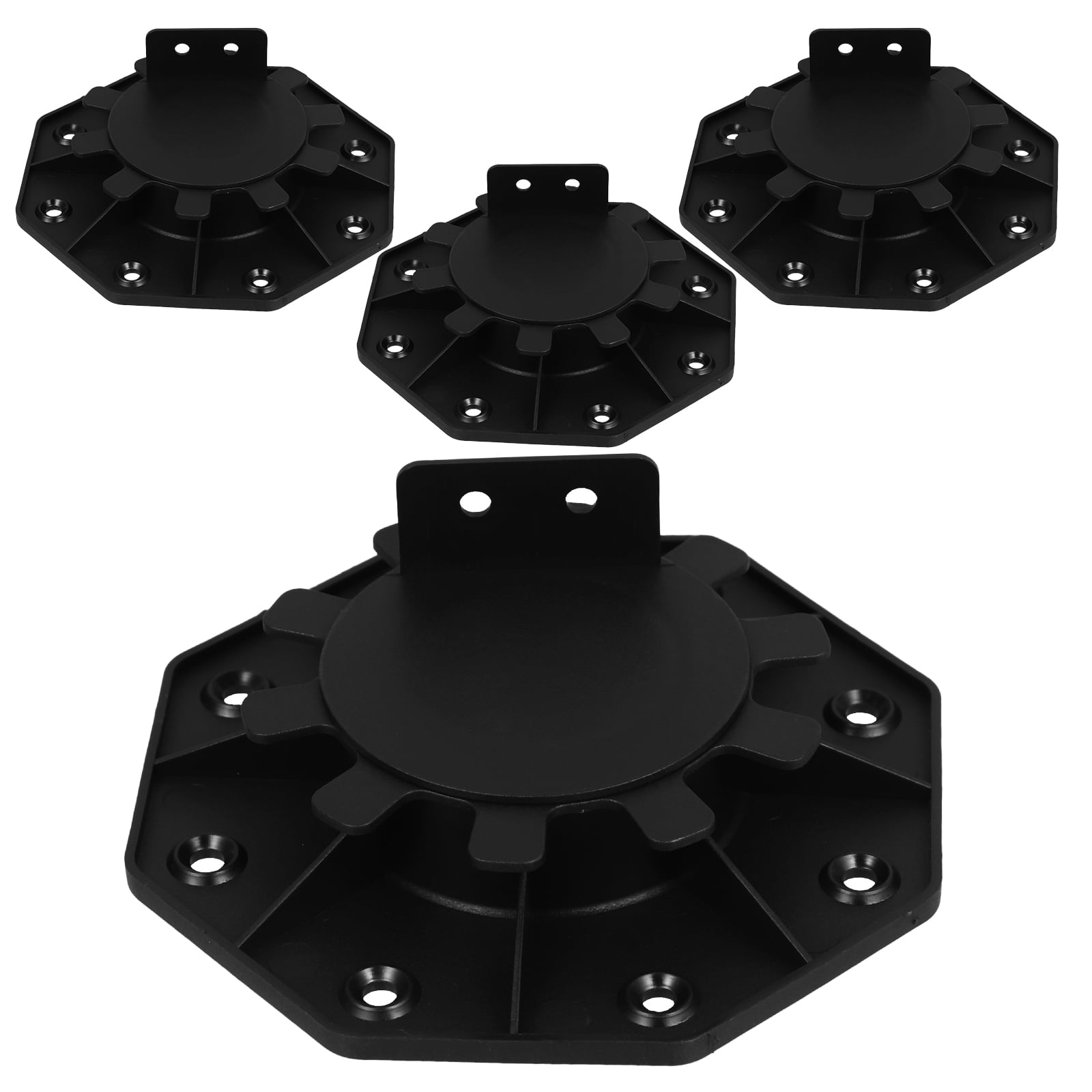 4pcs Adjustable Floor Pedestal Replaceable Lifter Base Decking Support ...