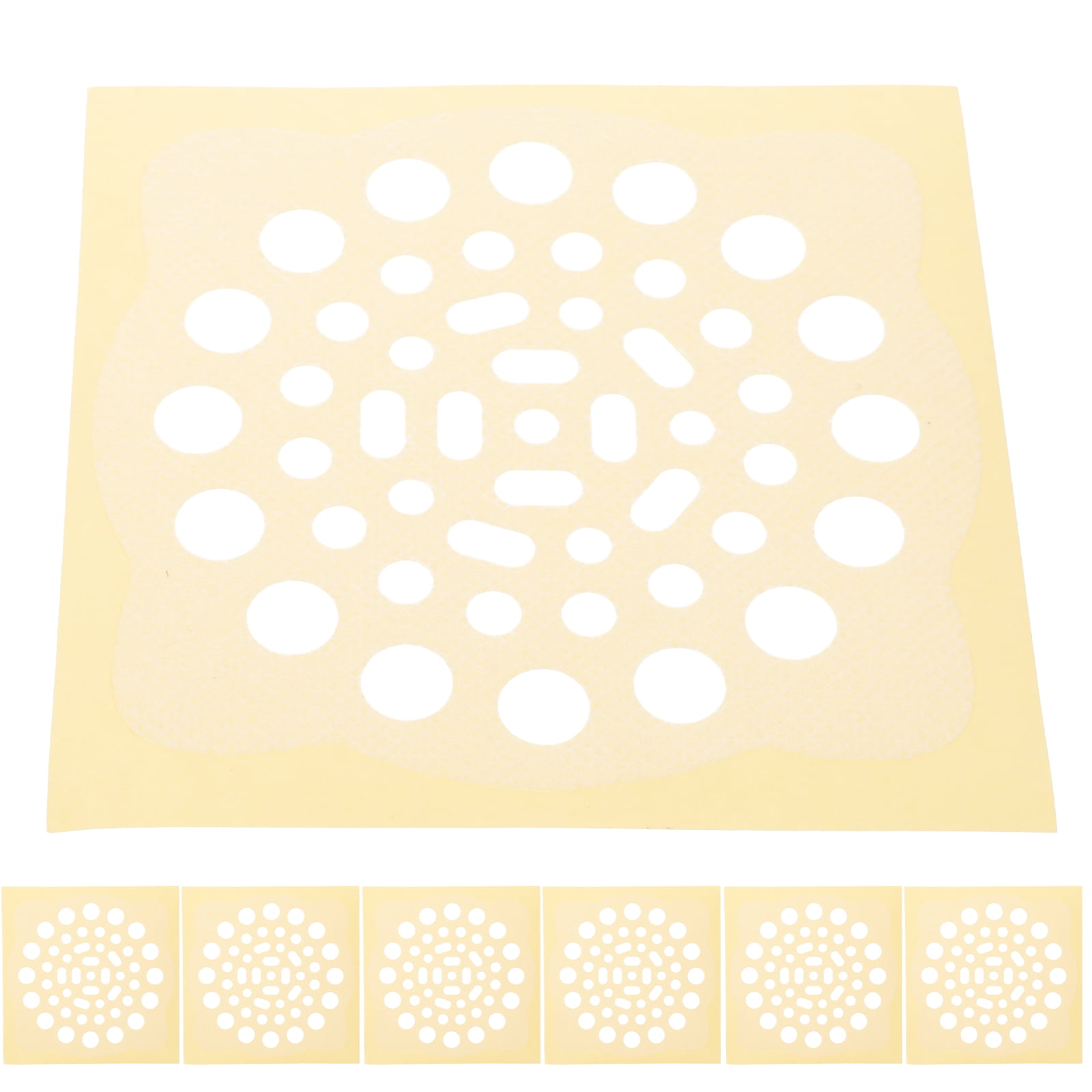 WORGEOUS 4pcs Disposable Shower Drain Hair Catcher Sticker Anti-block ...