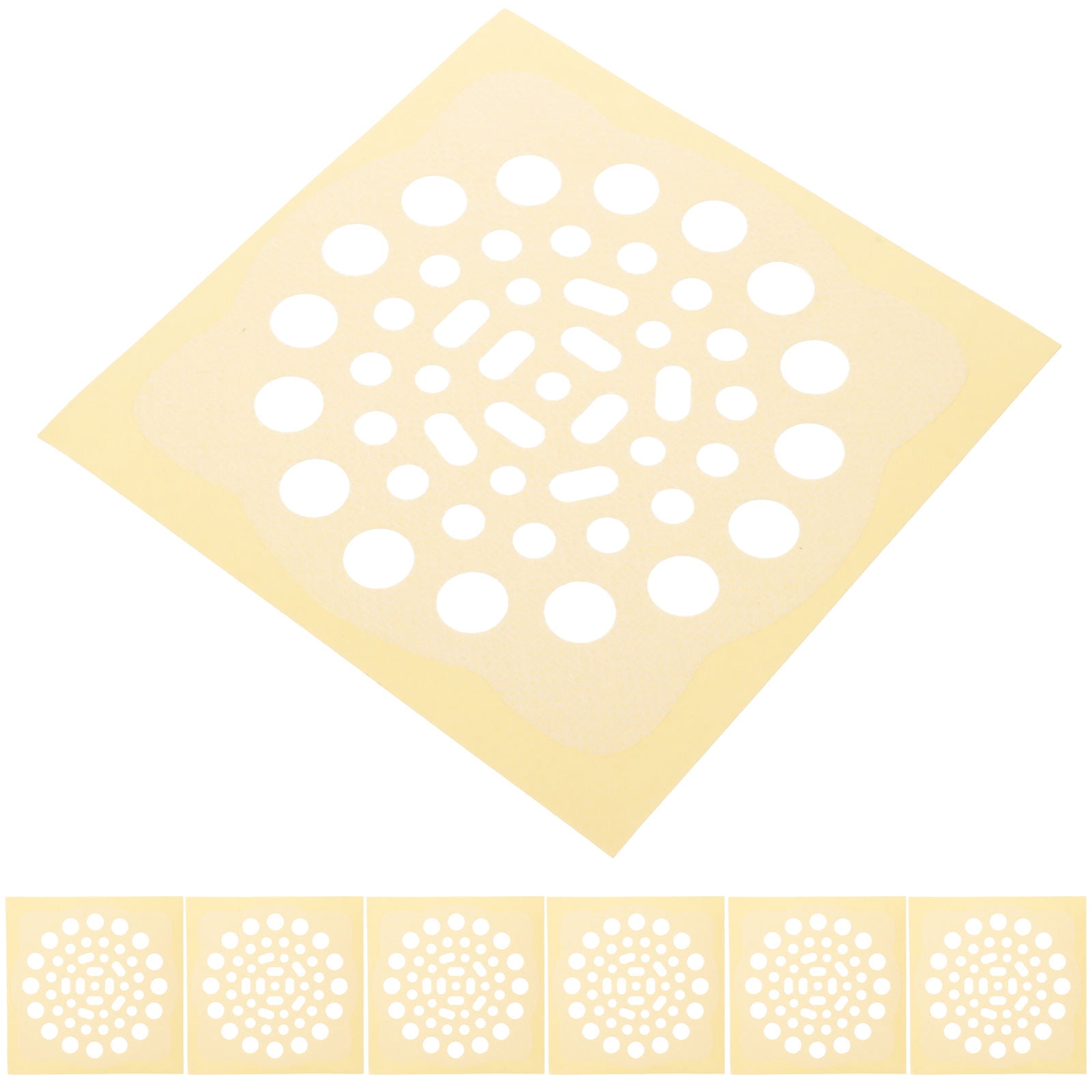 WORGEOUS 4pcs Disposable Shower Drain Stickers Bathroom Floor Drain ...