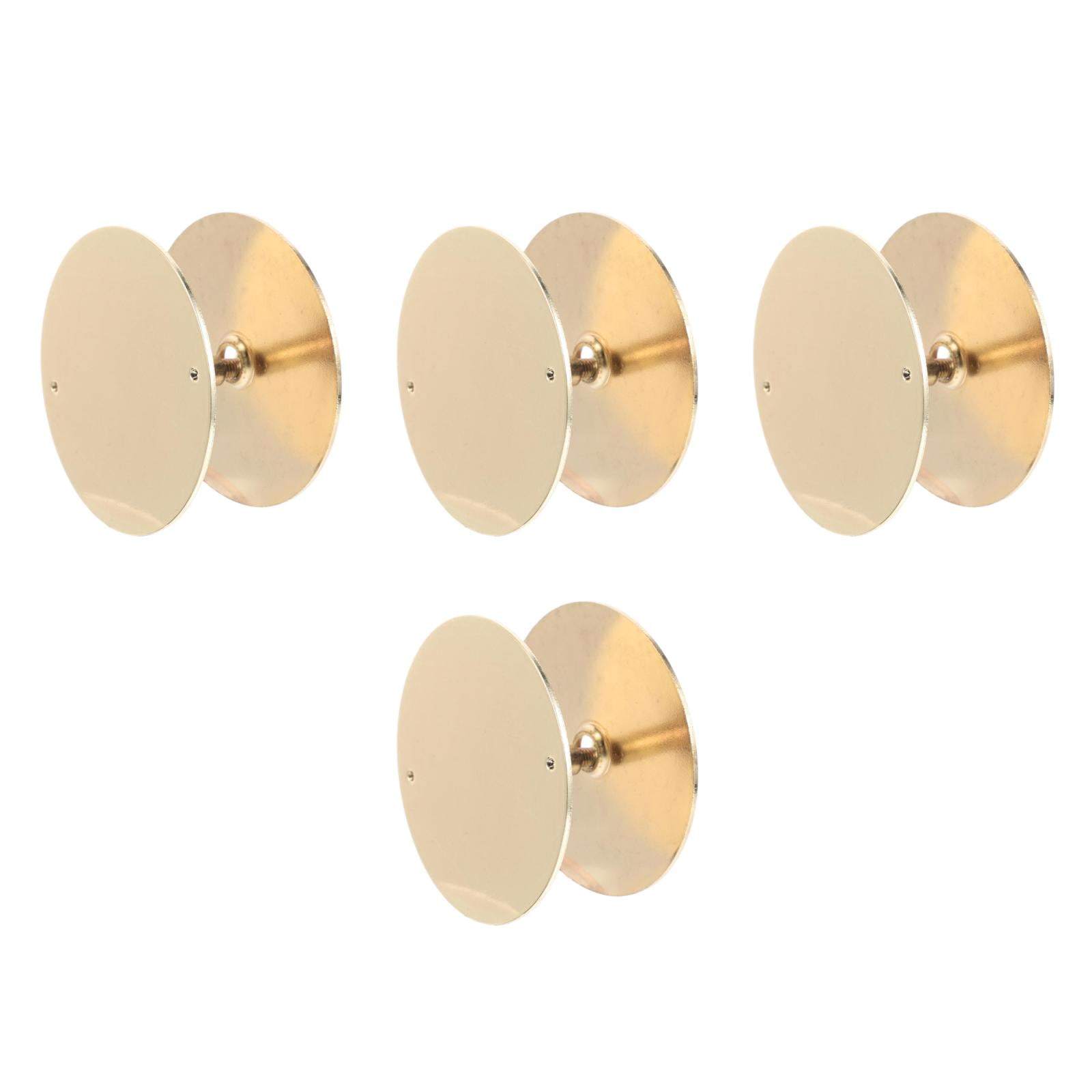 GOOHOCHY 4pcs Door Knob Cover 2 5/8 Inch Diameter Lock Hole Plate Gold ...
