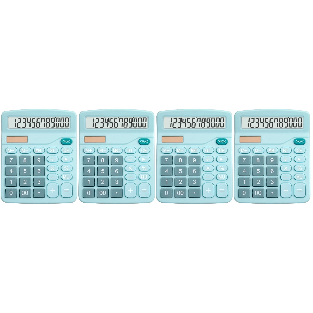 WORGEOUS 4pcs Dual Power Calculator Office Calculator Multi-use ...
