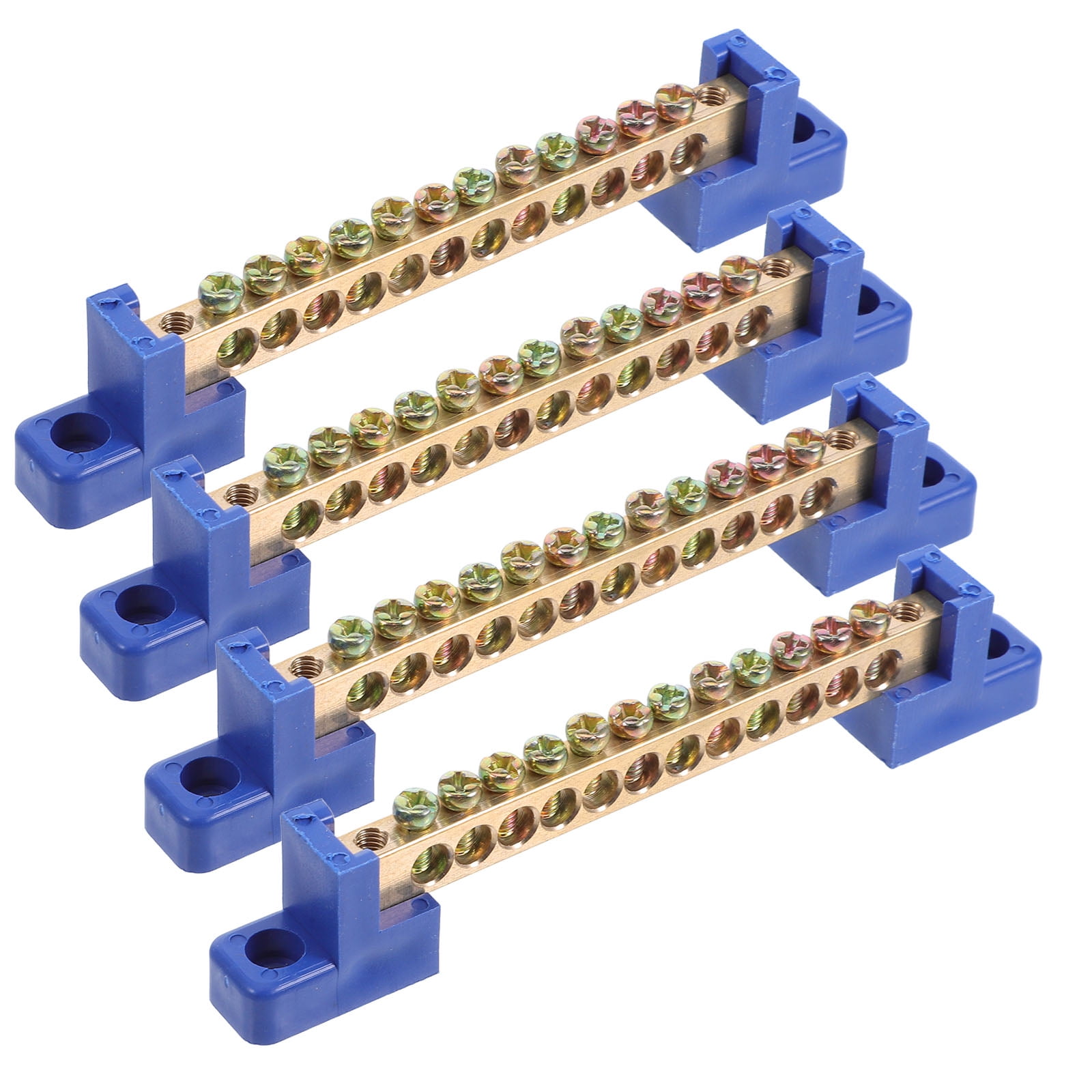 WORGEOUS 4pcs Electrical Bus Bar Copper Bus Bar Marine Bus Bar ...