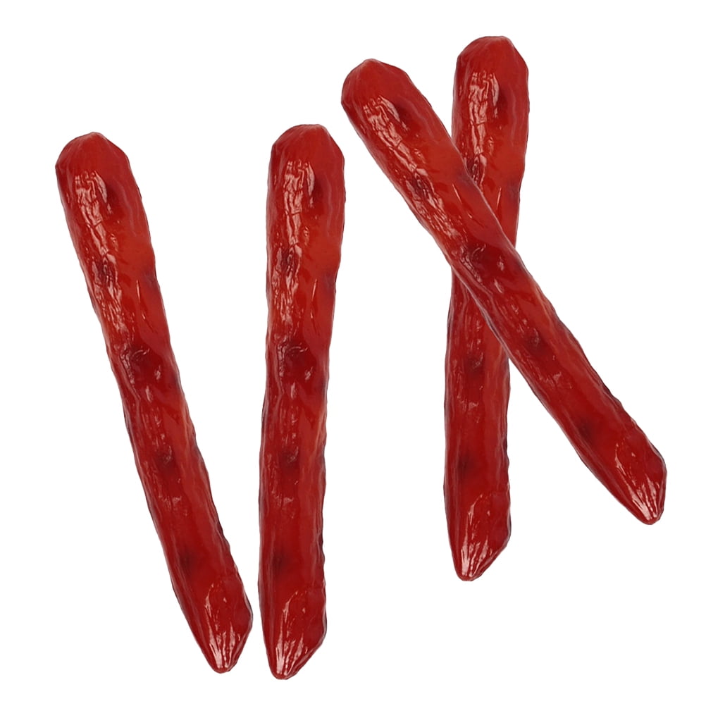 WORGEOUS 4pcs Fake Sausage Simulated Hot Dog Artificial Food Model Fake ...