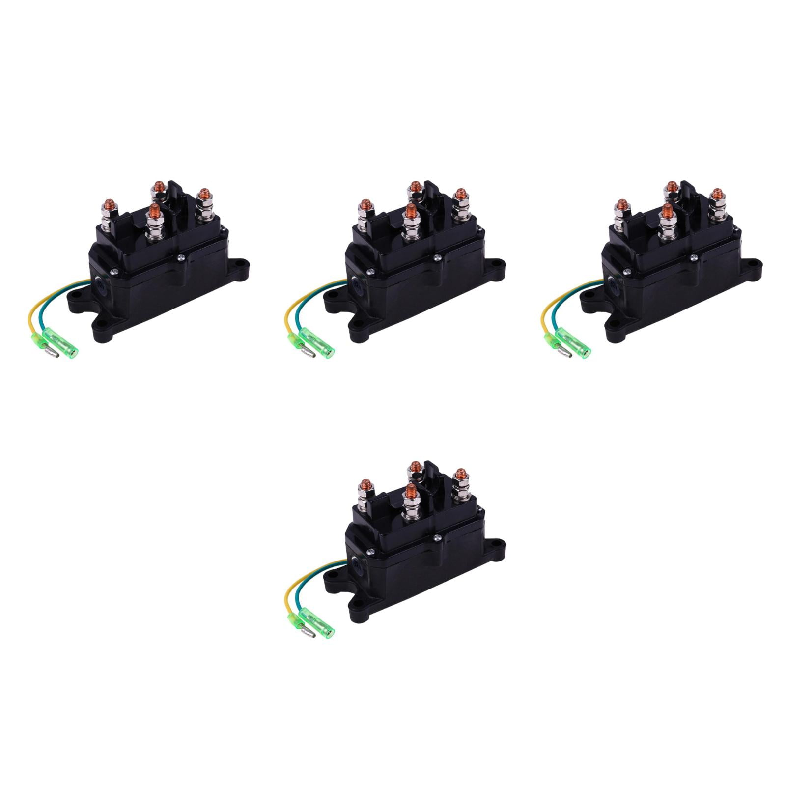 WORGEOUS 4pcs Heavy-Duty 12V 250A Winch Solenoid Relay Contactor ...