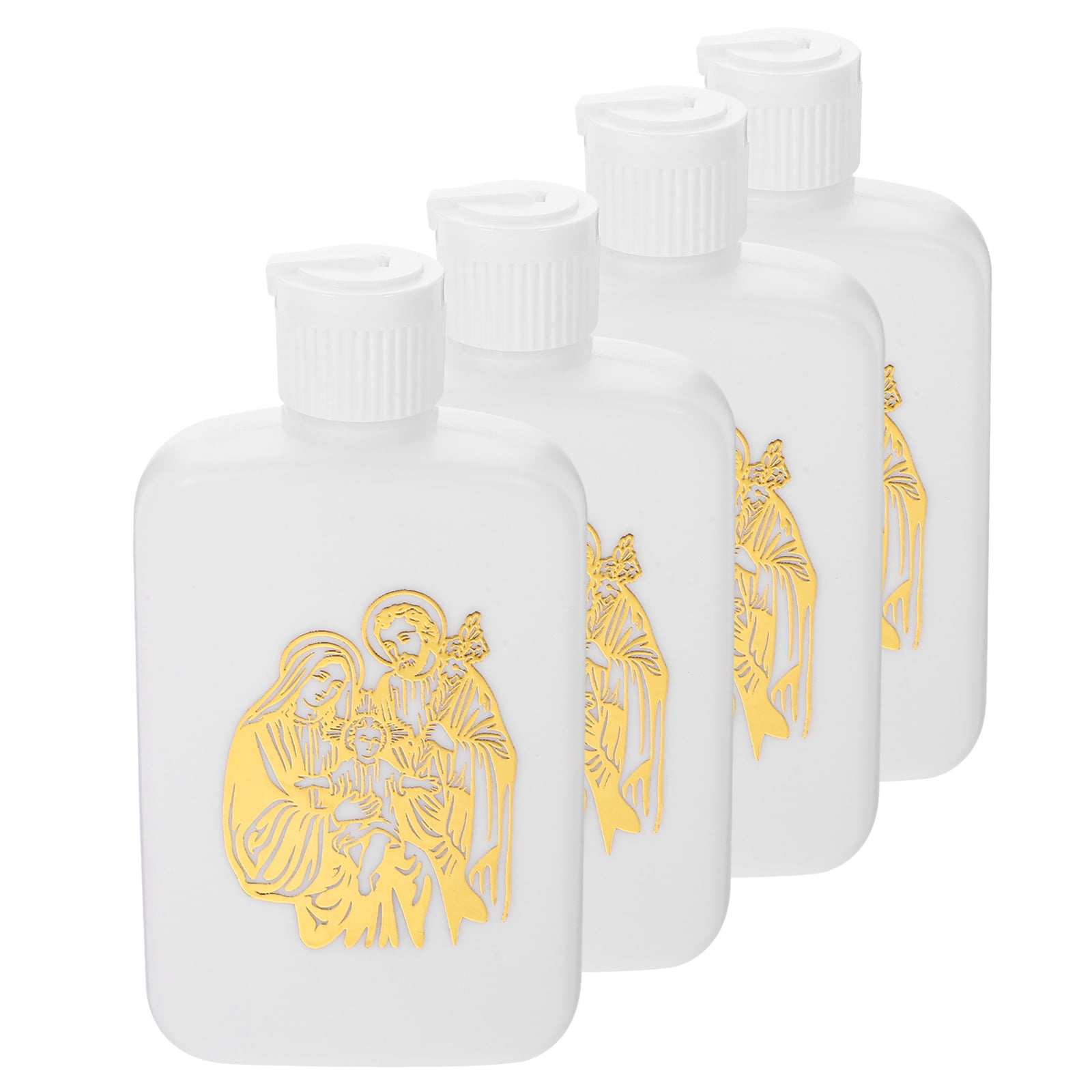 WORGEOUS 4pcs Holy Water Bottles Christian Religious Blessing Water ...