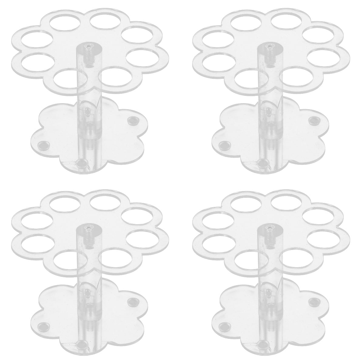 WORGEOUS 4pcs Ice Cream Cone Holder Clear Acrylic Wedding Cone Display ...