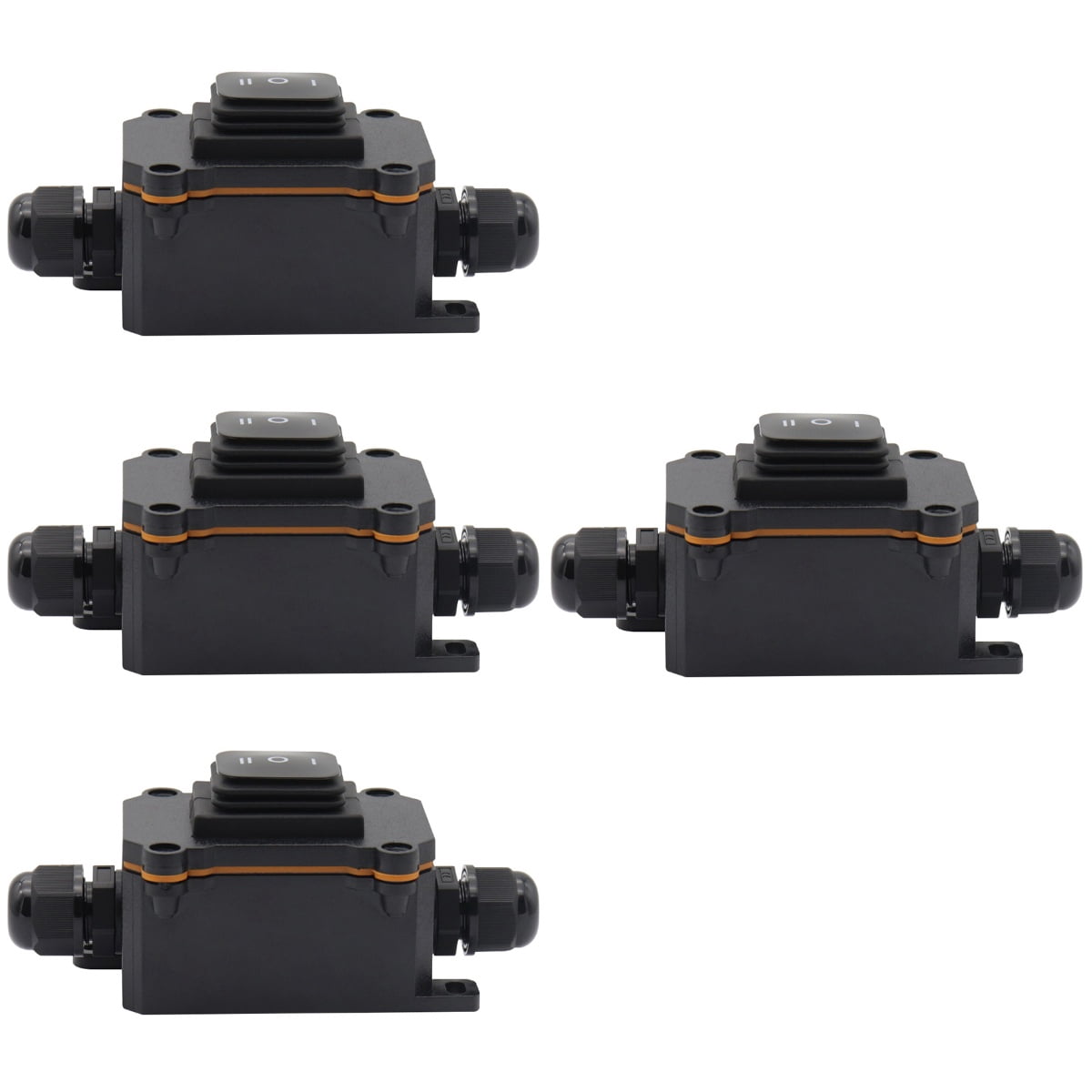 WORGEOUS 4pcs Junction Box Electrical Waterproof Trailer Junction Box ...