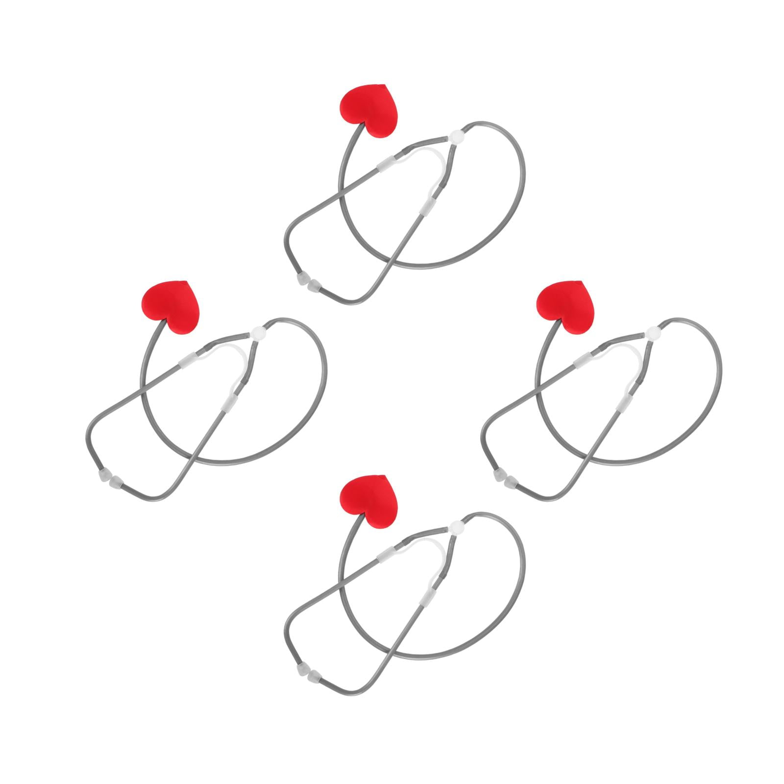 WORGEOUS 4pcs Kids Stethoscope Toy Nursing Real Working Stethoscope ...