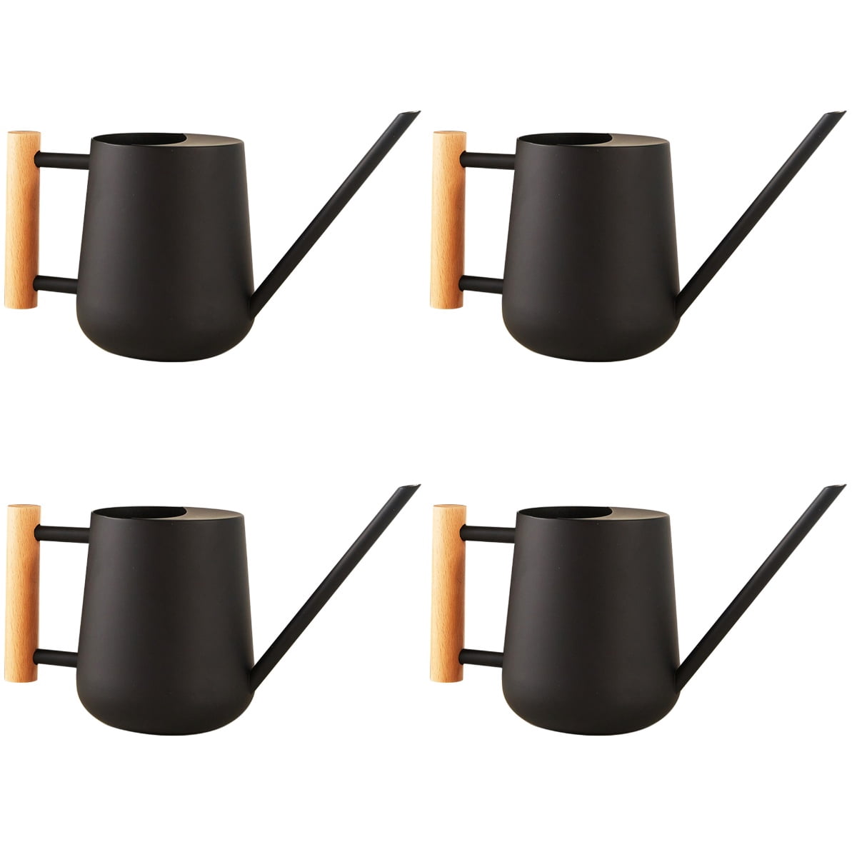 WORGEOUS 4pcs Long Spout Watering Can Wooden Handle Flowers Watering ...