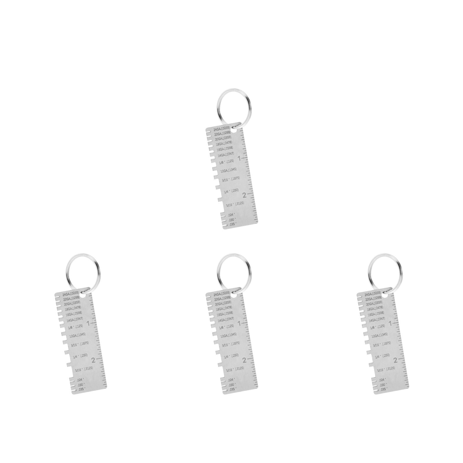 GOOHOCHY 4pcs Metal Welding Gauge Stainless Steel Inspection Tool ...