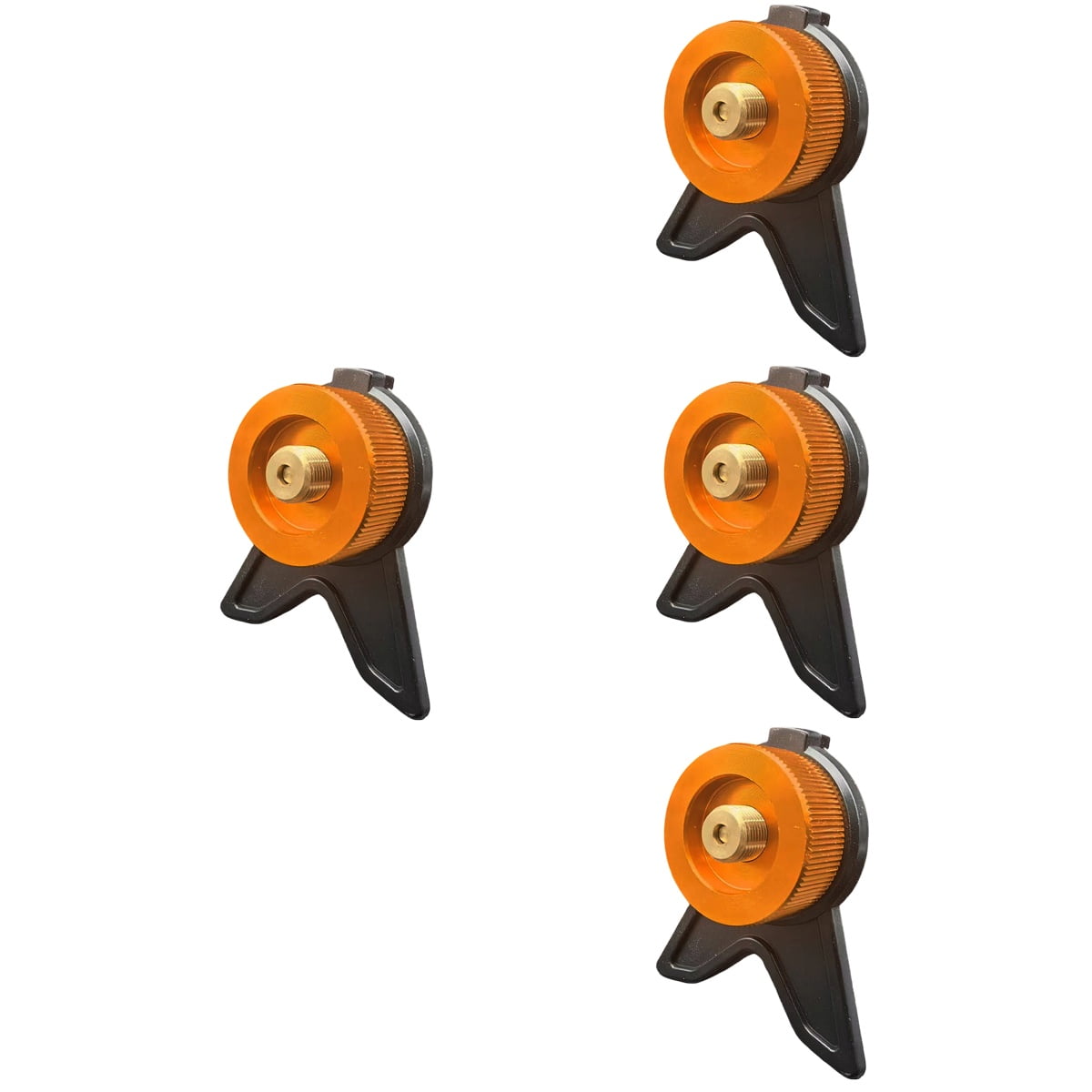 WORGEOUS 4pcs Outdoor Gas Stove Connector Small Propane Converter Gas ...