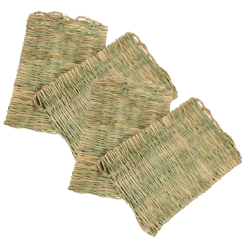 WORGEOUS 4pcs Poultry Nest Box Pad Chicken Coop Straw Mat Chicken Nest ...