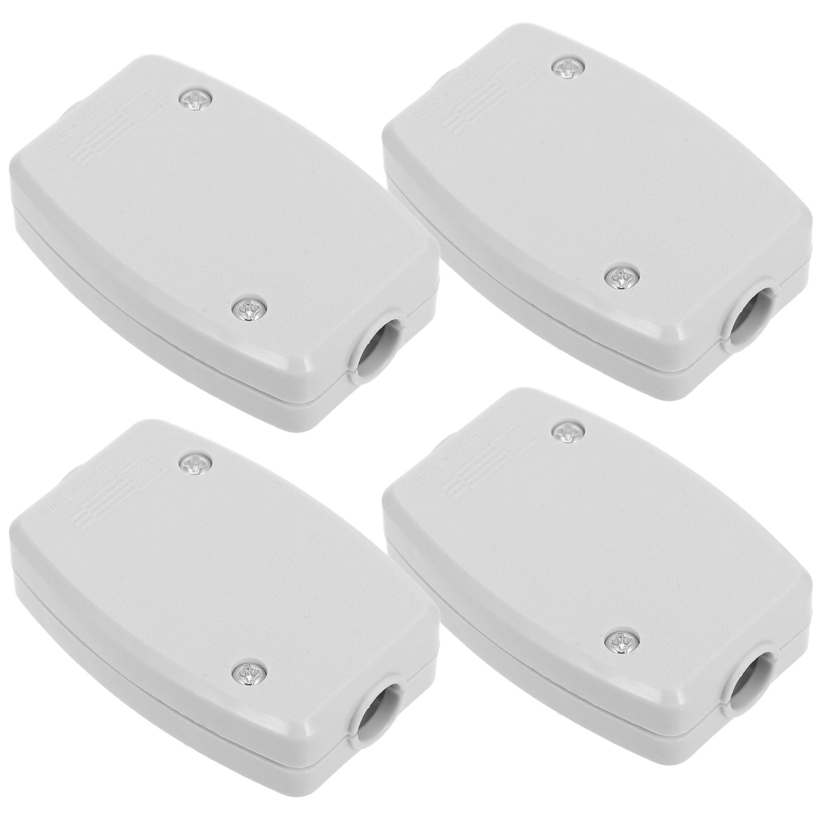 WORGEOUS 4pcs Practical Terminal Junction Box Reusable Plastic Project ...