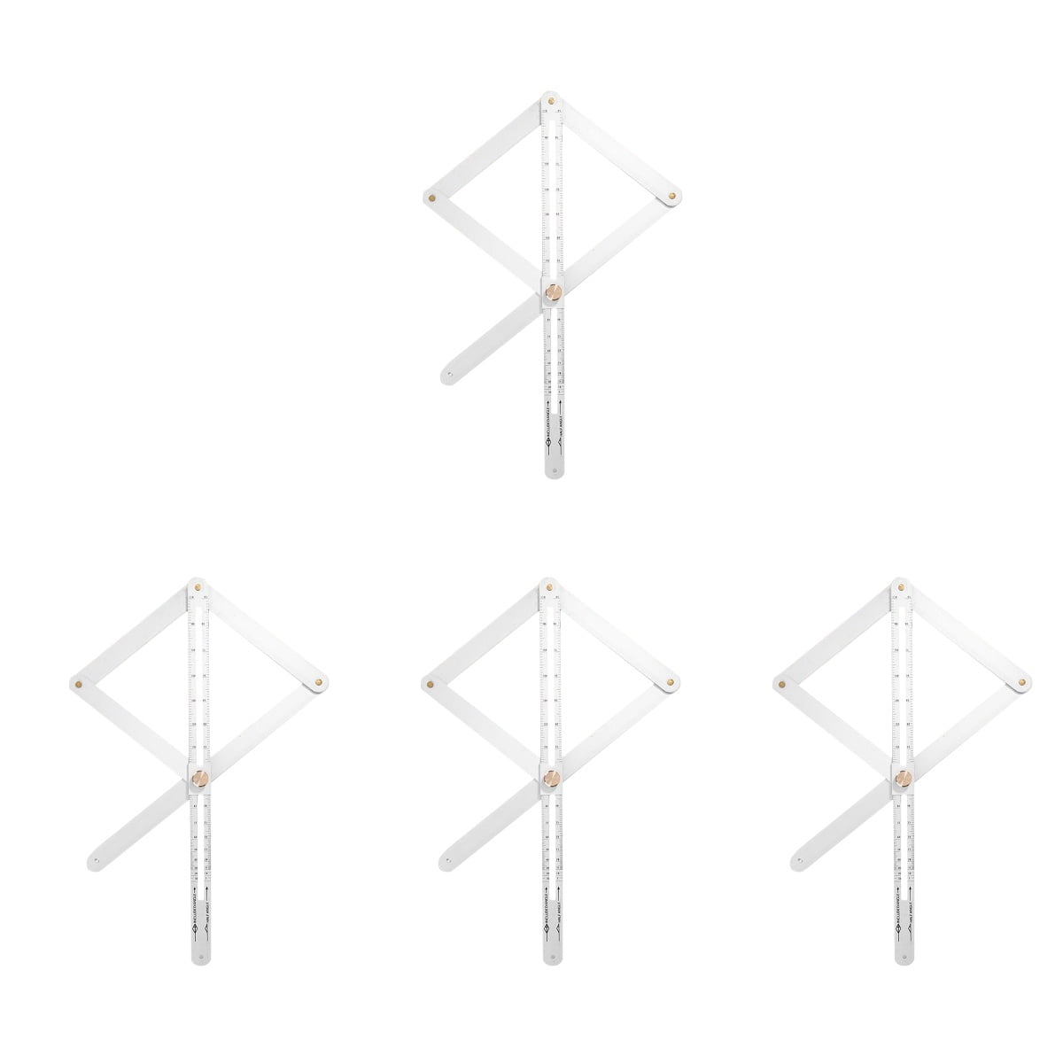 WORGEOUS 4pcs Protractor Angle Finder Angle Gauge Miter Gauge Long ...