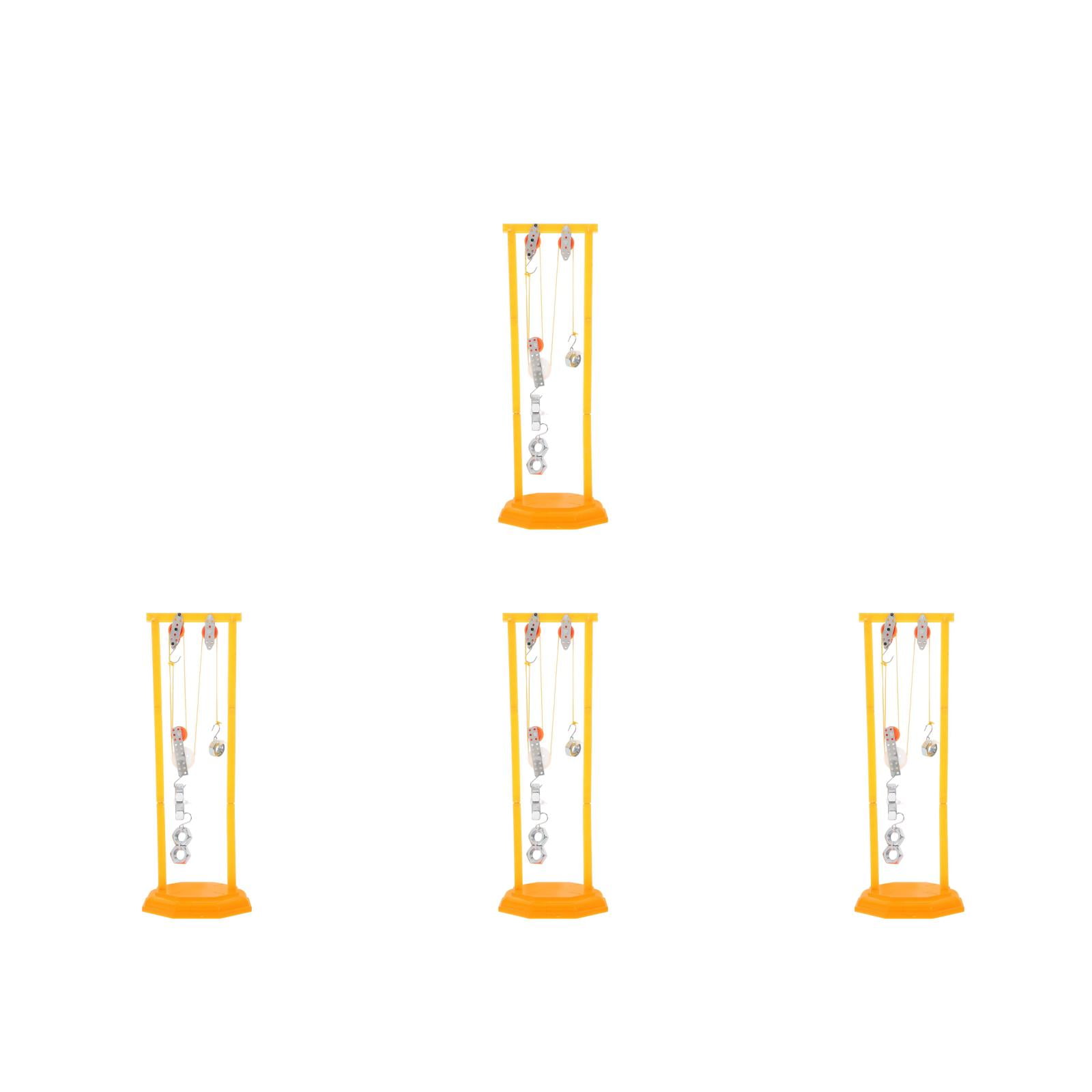 WORGEOUS 4pcs Pulley Kit Pulley Block Physics Experiments Educational ...