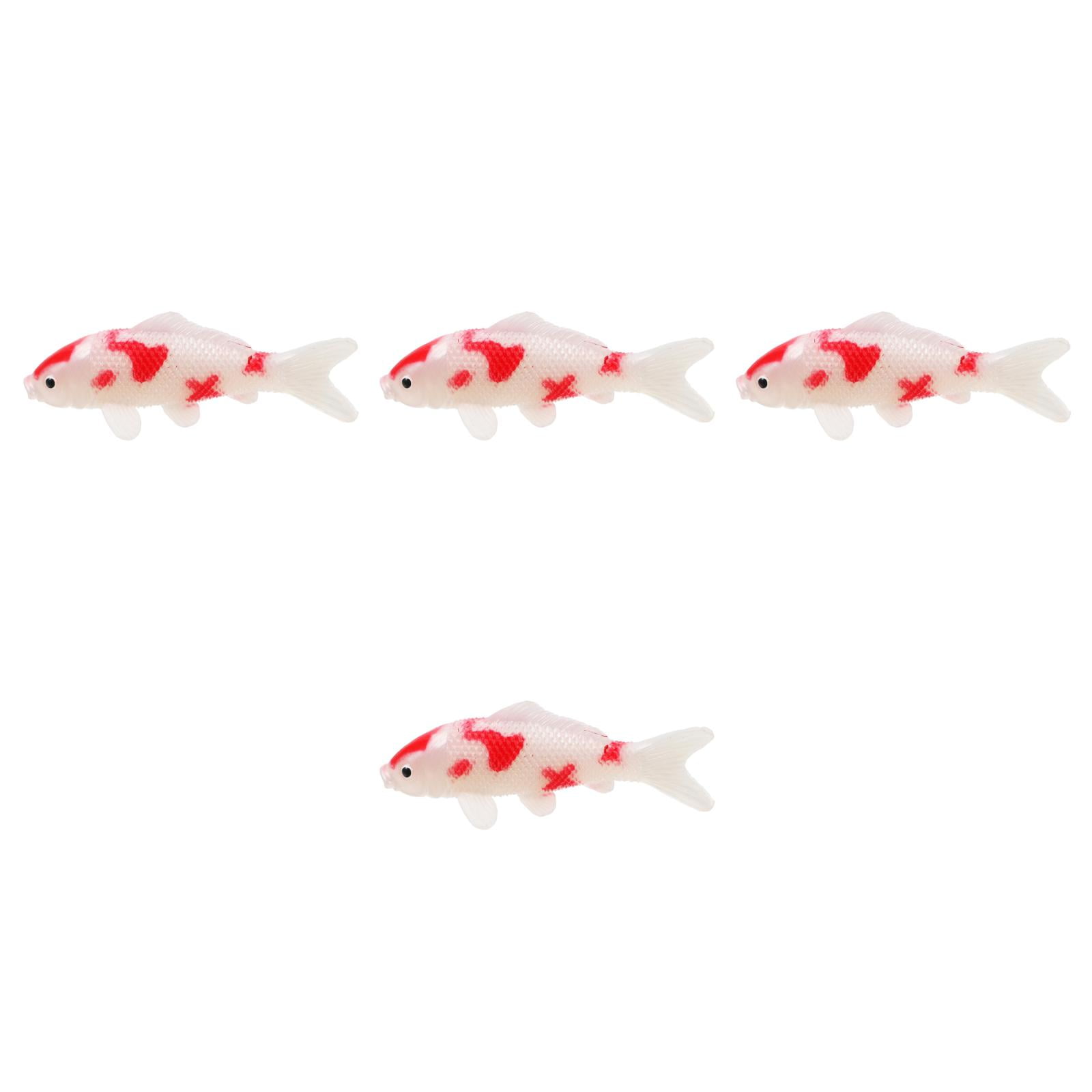 WORGEOUS 4pcs Realistic Artificial Goldfish Model Fish Tank Decorations ...