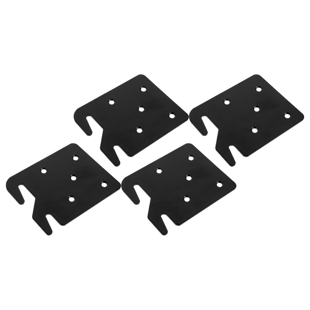 WORGEOUS 4pcs Replacement Bed Rail Fastener Bed Iron Rail Bracket Bed ...