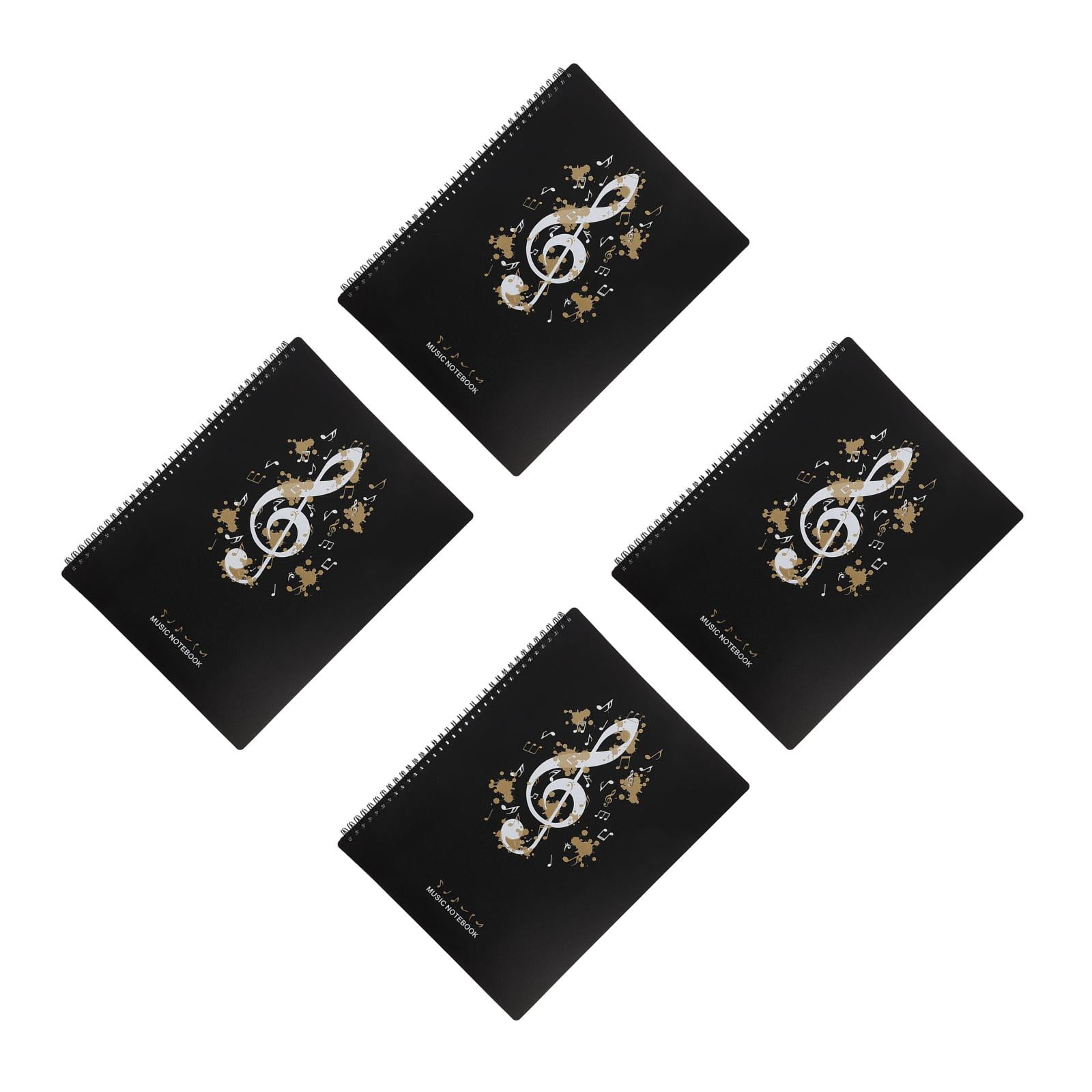 WORGEOUS 4pcs Reusable A4 Music Score Folder 40-Page Binder for Piano ...