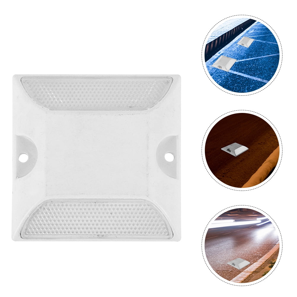 WORGEOUS 4pcs Road Reflectors Reflective Pavement Markers Road Driveway ...