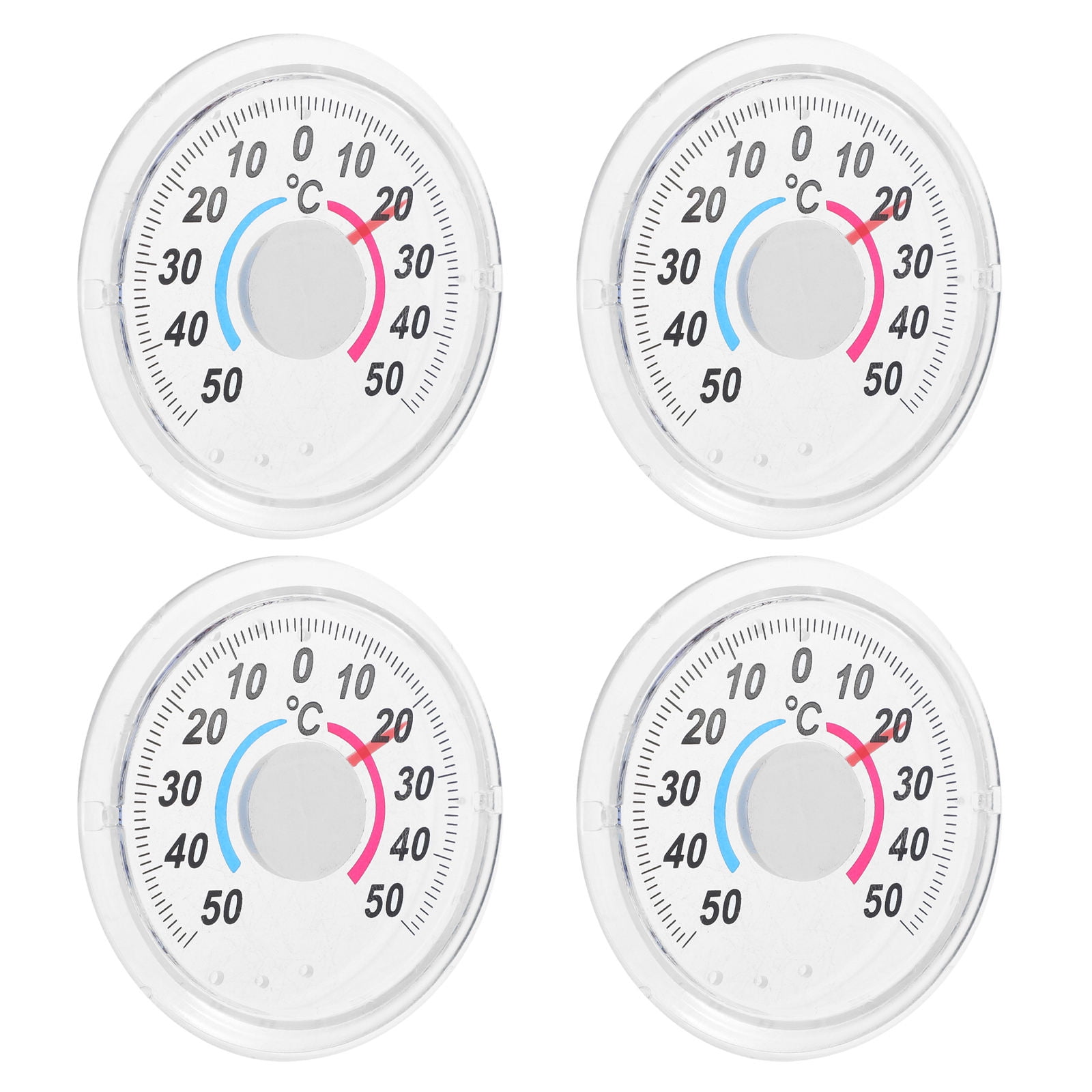 WORGEOUS 4pcs Round Window Temperature Gauge Temperature Gauge Accurate ...