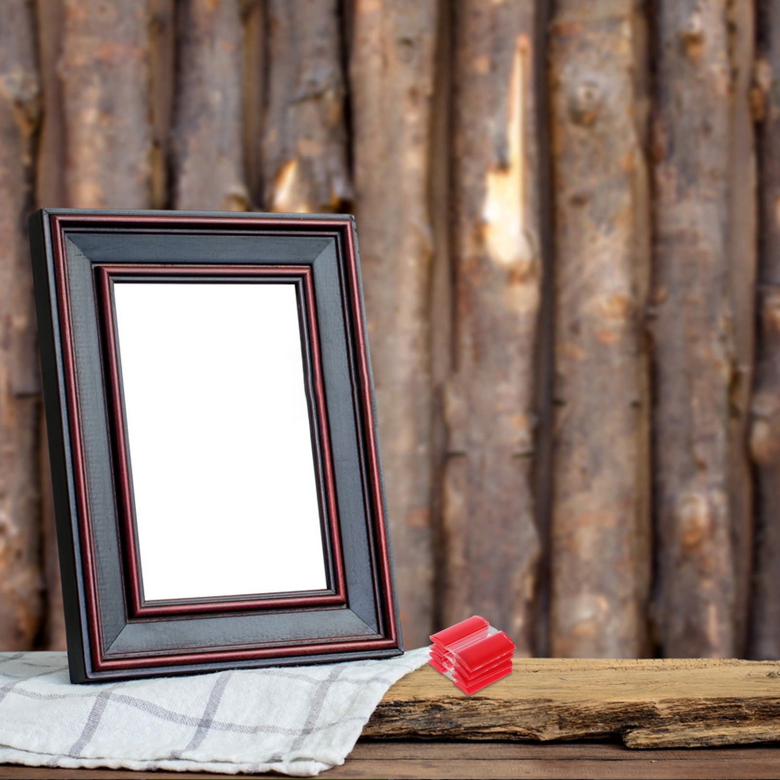 WORGEOUS 4pcs Small Acrylic Hinges Self Stick Folding Hinges Clear ...