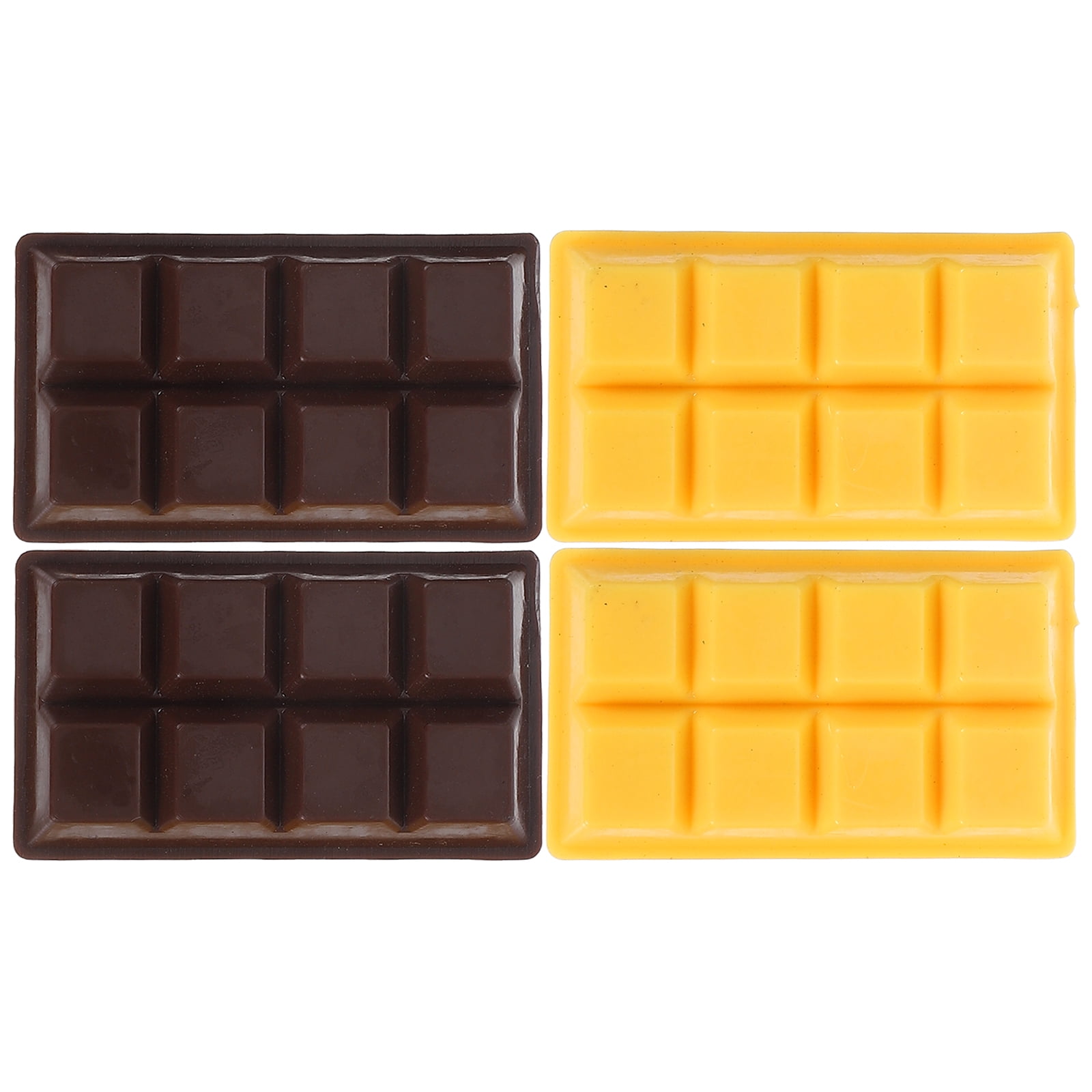 WORGEOUS 4pcs Small Chocolates Models Realistic Chocolates Resin Craft ...