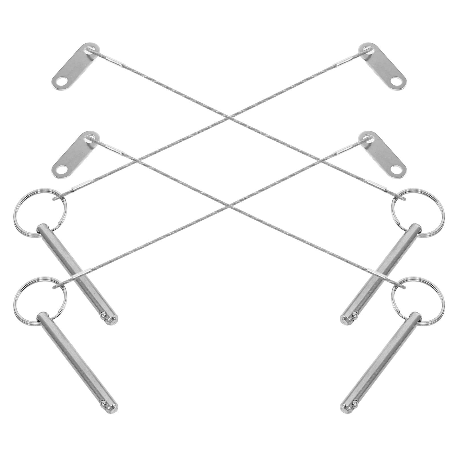 WORGEOUS 4pcs Spring Loaded Cotter Pin Carbon Steel Quick Release Pins ...