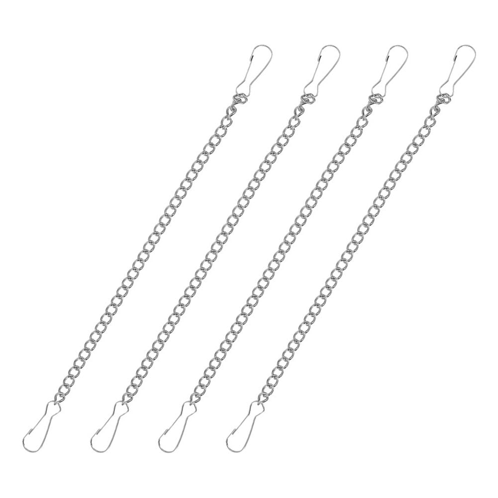 WORGEOUS 4pcs Stainless Steel Hanging Chain Ceiling Mount Hanger Metal ...
