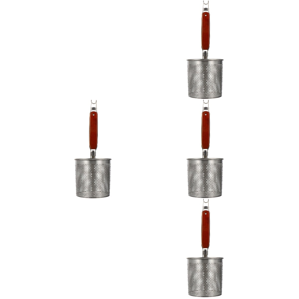 WORGEOUS 4pcs Stainless Steel Pasta Basket Mesh Spider Strainer Pasta ...