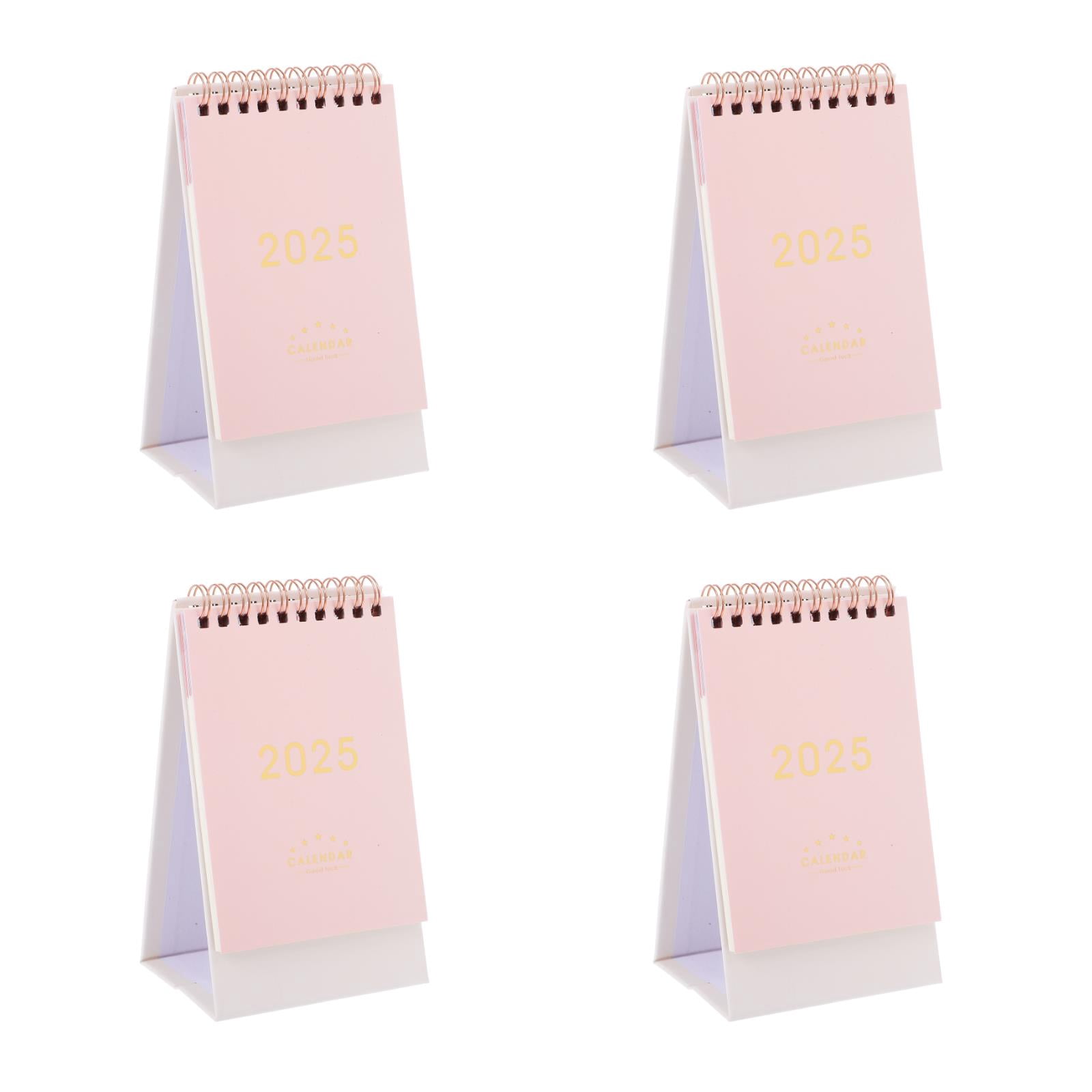 WORGEOUS 4pcs Standing Flip Calendar 2024-2025 Desk Planner Monthly ...