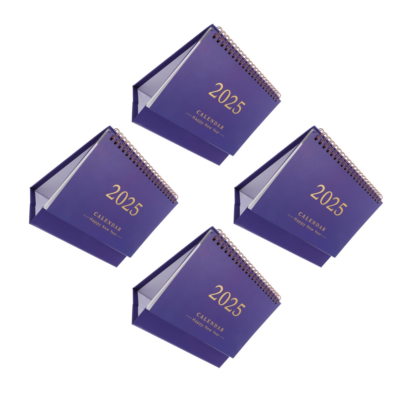 WORGEOUS 4pcs Standing Flip Calendar For Desk 2025 Standing Flip ...