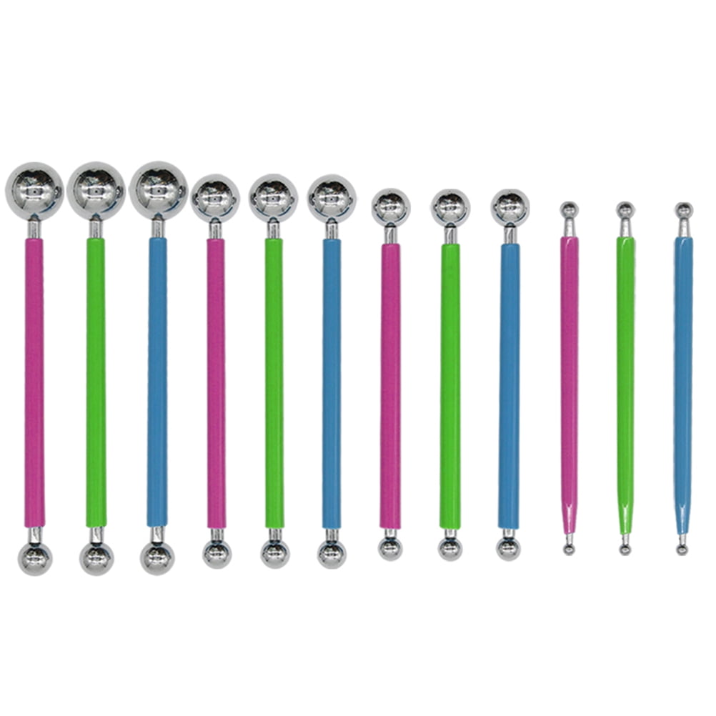 WORGEOUS 4pcs Steel Ball Pen Pottery Tool Kit Ceramics Carving ...