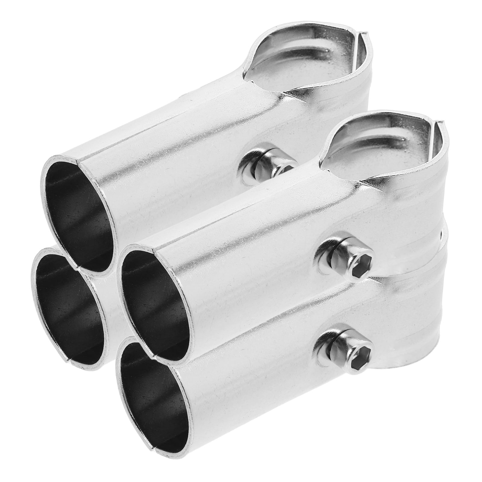 WORGEOUS 4pcs T Pipe Clamps Connector Heavy Duty Stainless Steel Tee ...