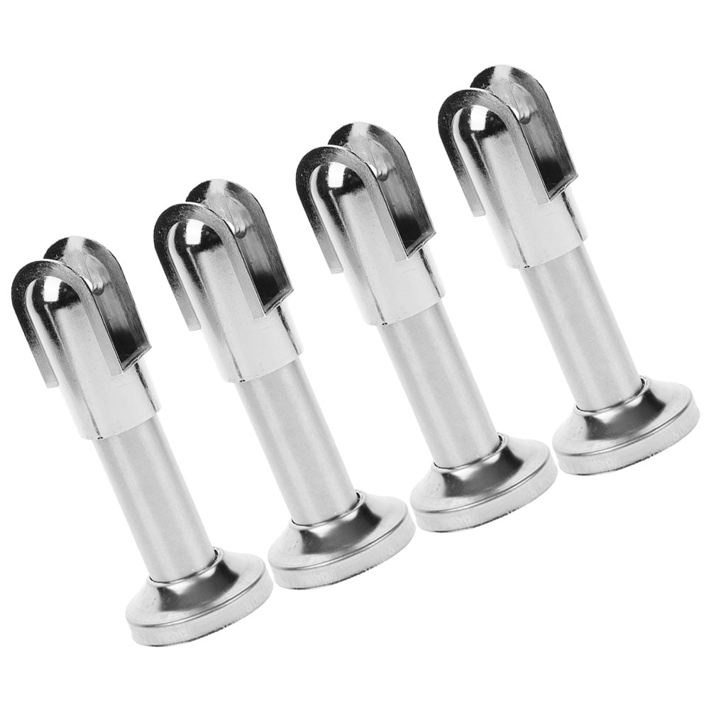 WORGEOUS 4pcs Toilet Partition Support Foot Stainless Steel Restroom ...