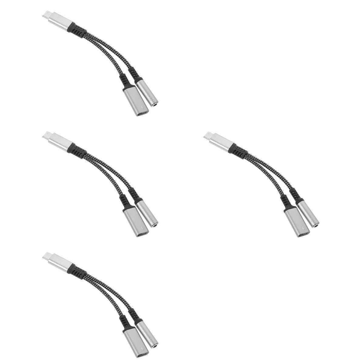 WORGEOUS 4pcs Usb C Headphone Adapter Usbc To Aux Adapter Usb Audio ...