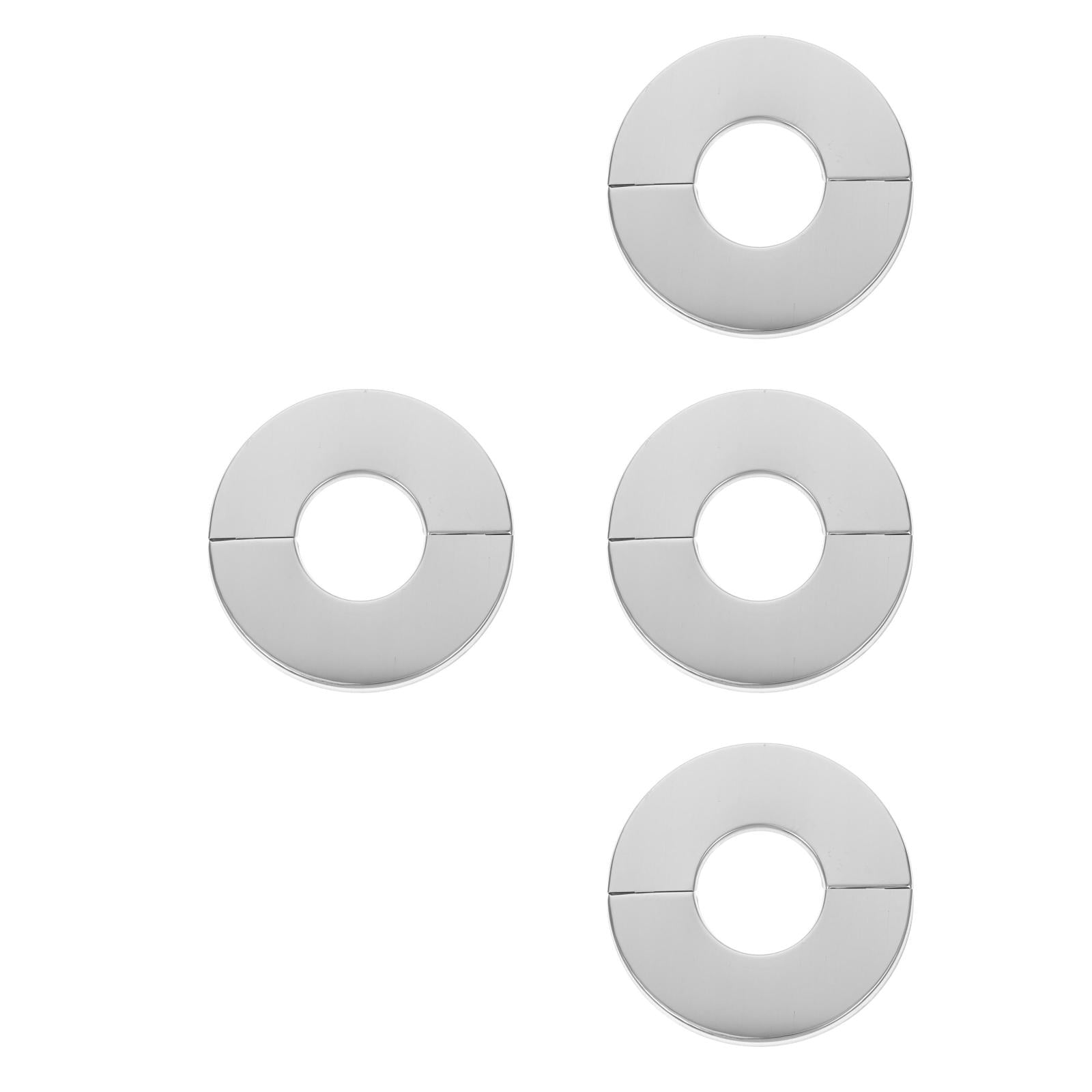 GOOHOCHY WORGEOUS 4pcs Wall Split Flange Stainless Steel Pipe Cover ...
