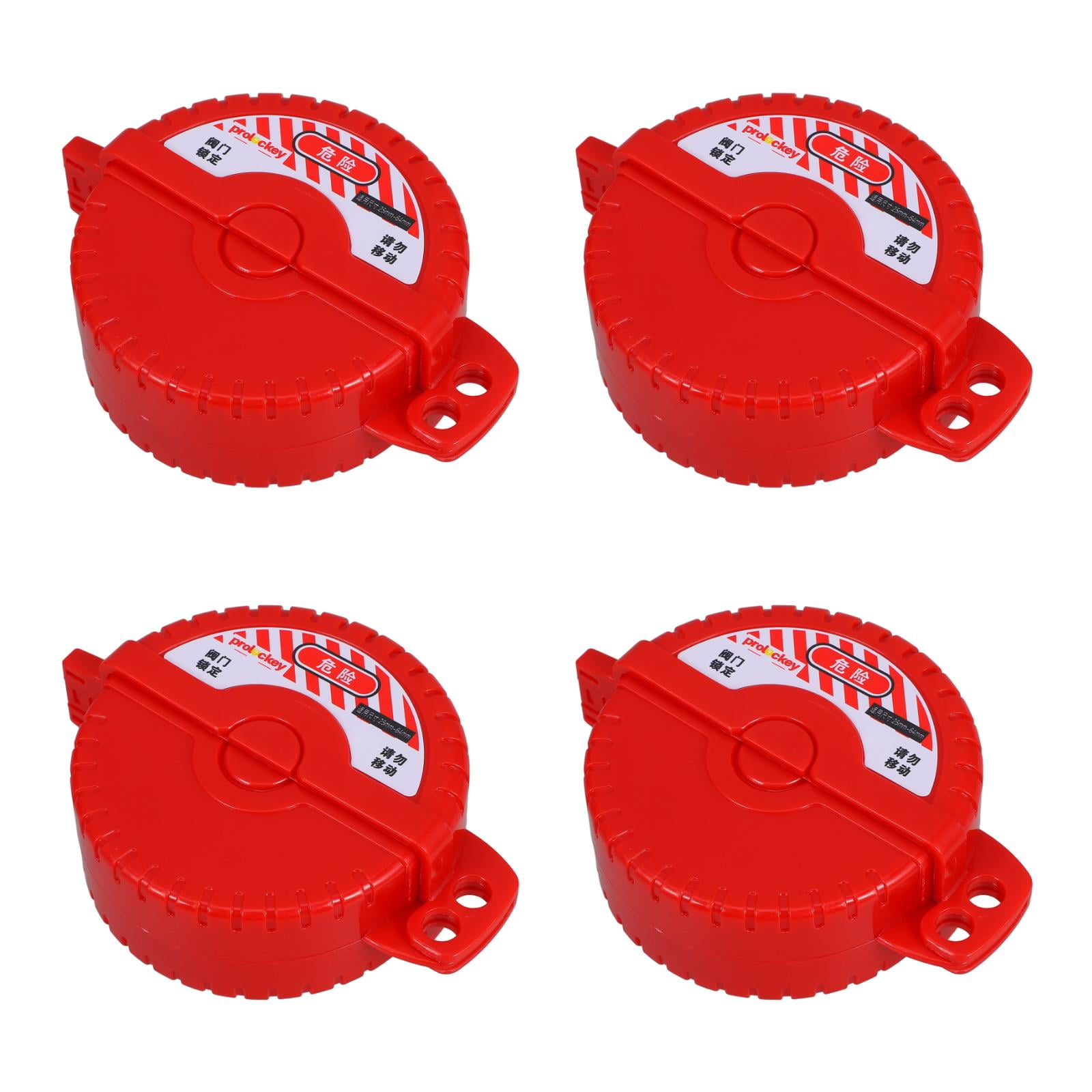 WORGEOUS 4pcs Water Valve Lockout Device Gate Valve Lockout for Water ...