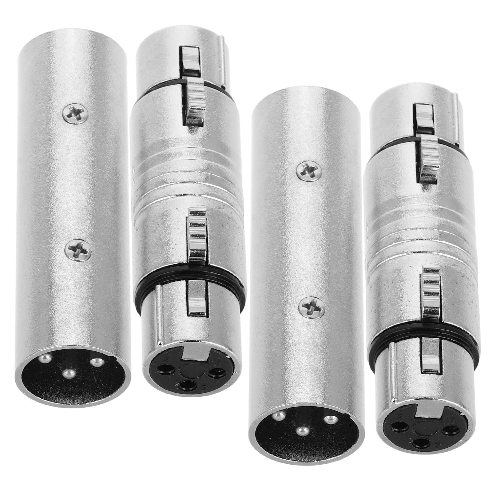 WORGEOUS 4pcs XLR Adapter XLR Male to Male Connector Female to Female ...