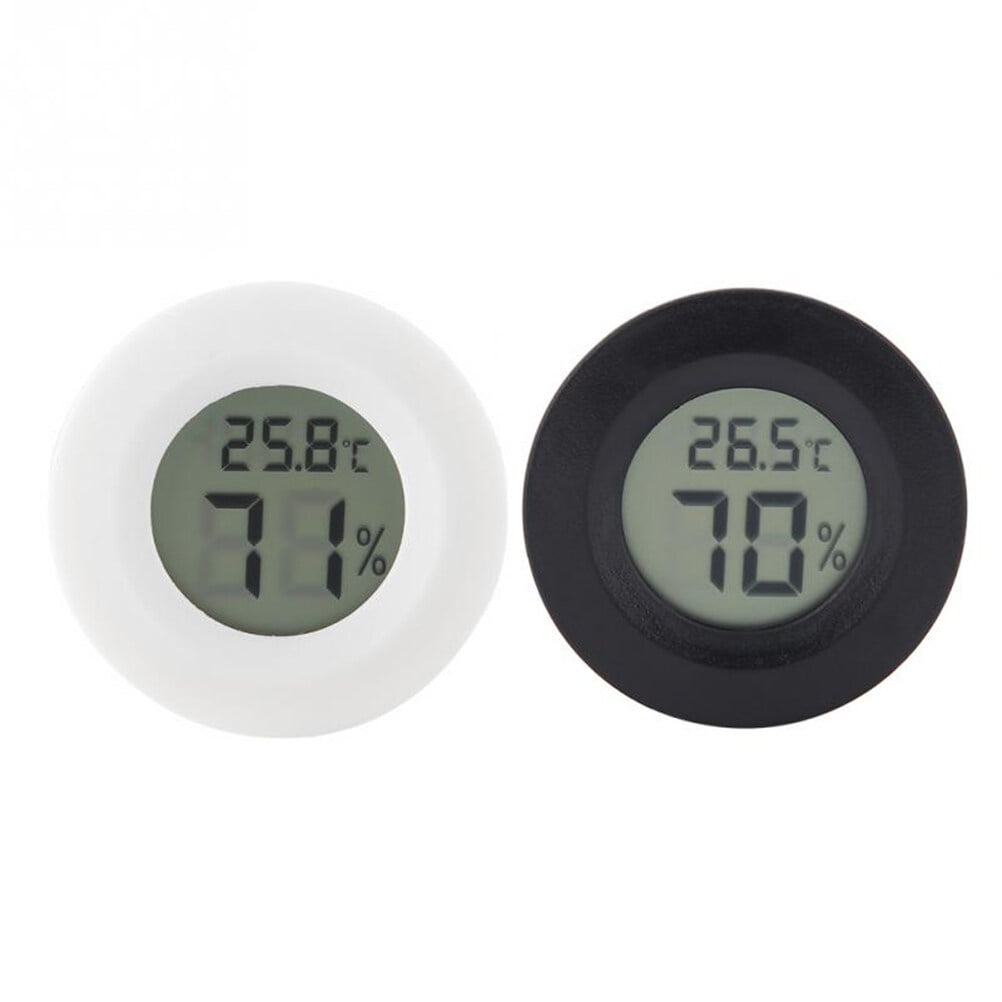 WORGEOUS 5 PC Thermometer Indoor Thermostat Terrarium Round Hygrometer ...