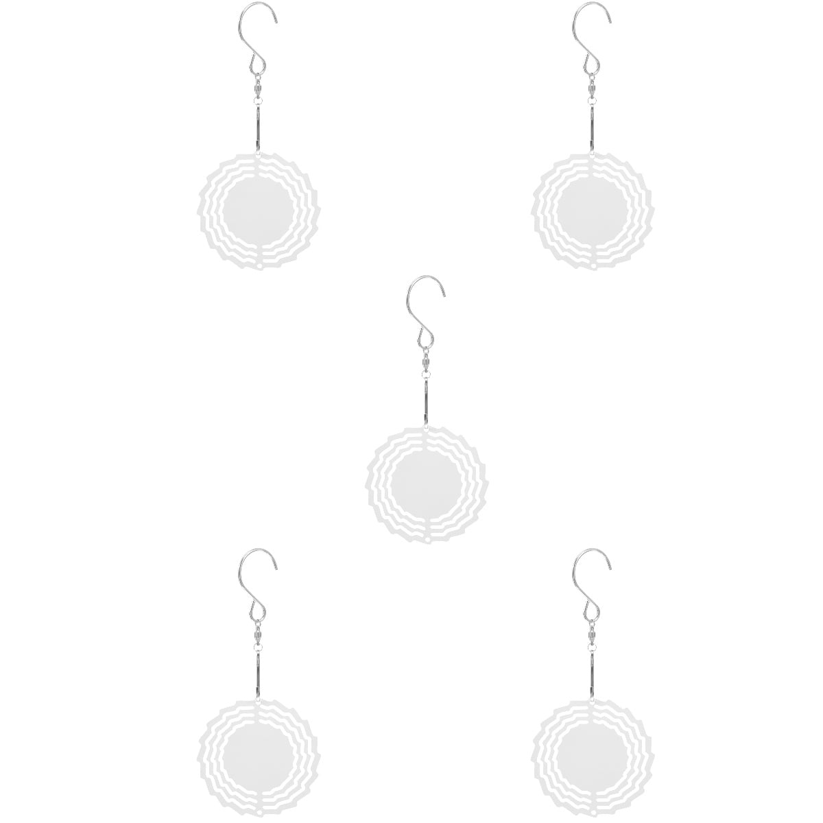 WORGEOUS 5-Piece Mini Wind Chime Set with Heat Transfer Sublimation ...