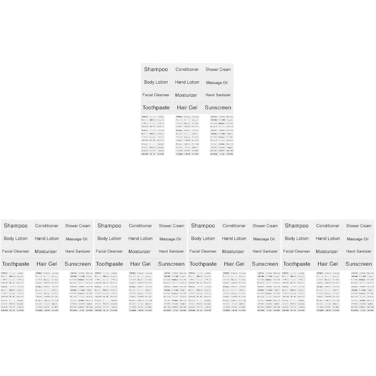 WORGEOUS 5-Pack Lightweight Baby Travel Favor Dispensing Bottle Sub ...