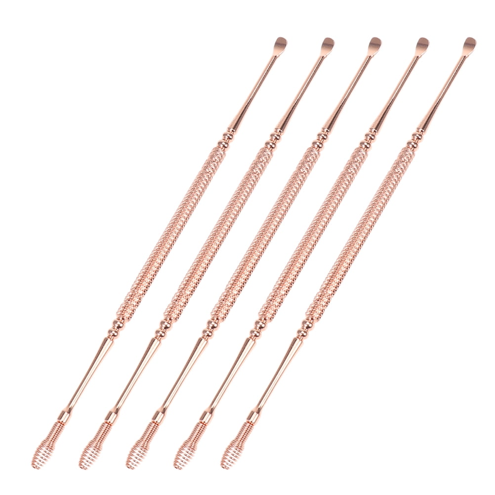 5Pcs Sturdy Ear Wax Removal Tools with Ear Spoons in Rose Gold ...